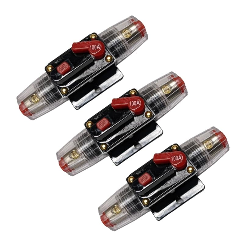 Rayne's World 100 Amp (3 Pack) 12V-48V DC Inline Waterproof Circuit ...