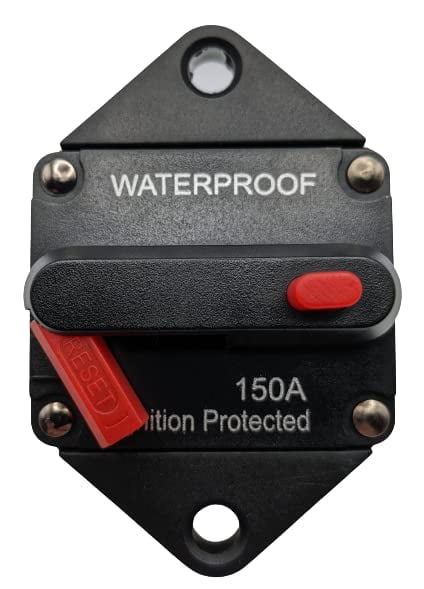 Rayne's World 150 Amp 12V-48V DC Waterproof Panel Mount Circuit Breaker ...