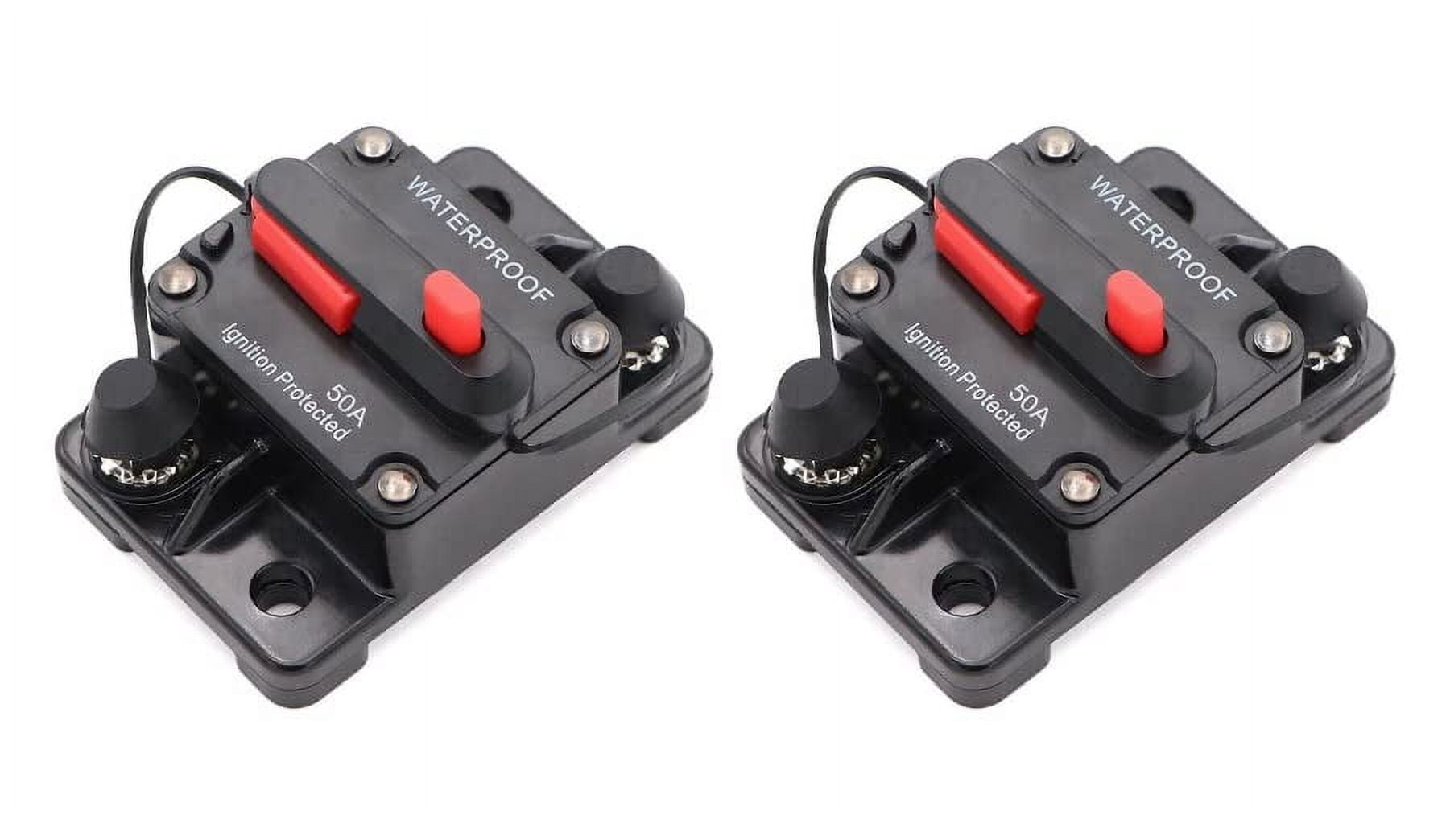 Rayne's World 2 PACK 50 Amp 12V-48V DC Waterproof Circuit Breaker ...