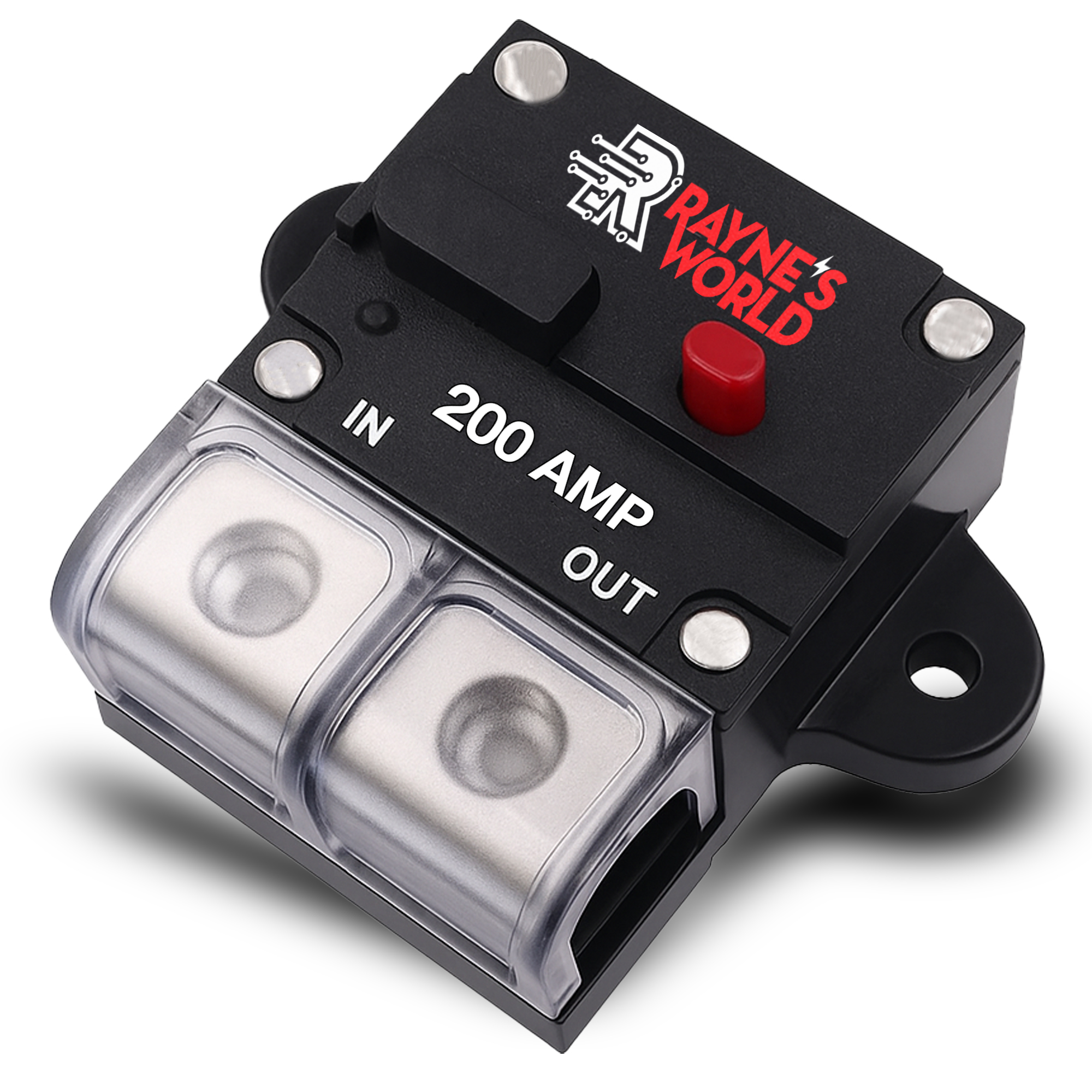 Rayne's World 200 Amp 12V-48V DC Inline Circuit Breaker with Dust Cover ...