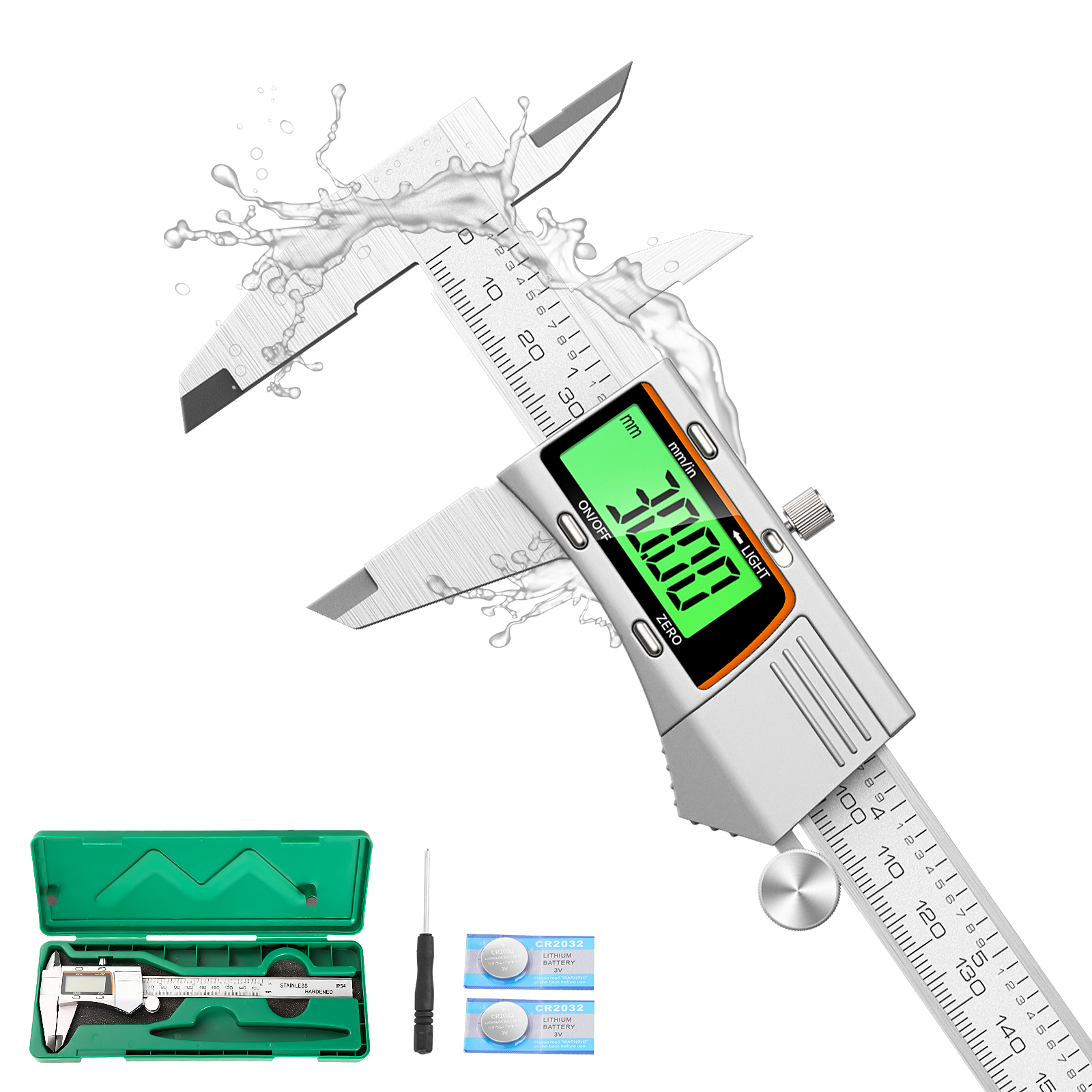 WEN Electronic 6.1-Inch Digital Caliper with LCD Readout and Storage ...