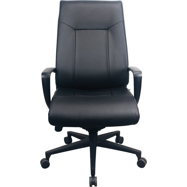 Tempur-Pedic Black Bonded Leather High-Back Executive Office Chair by ...