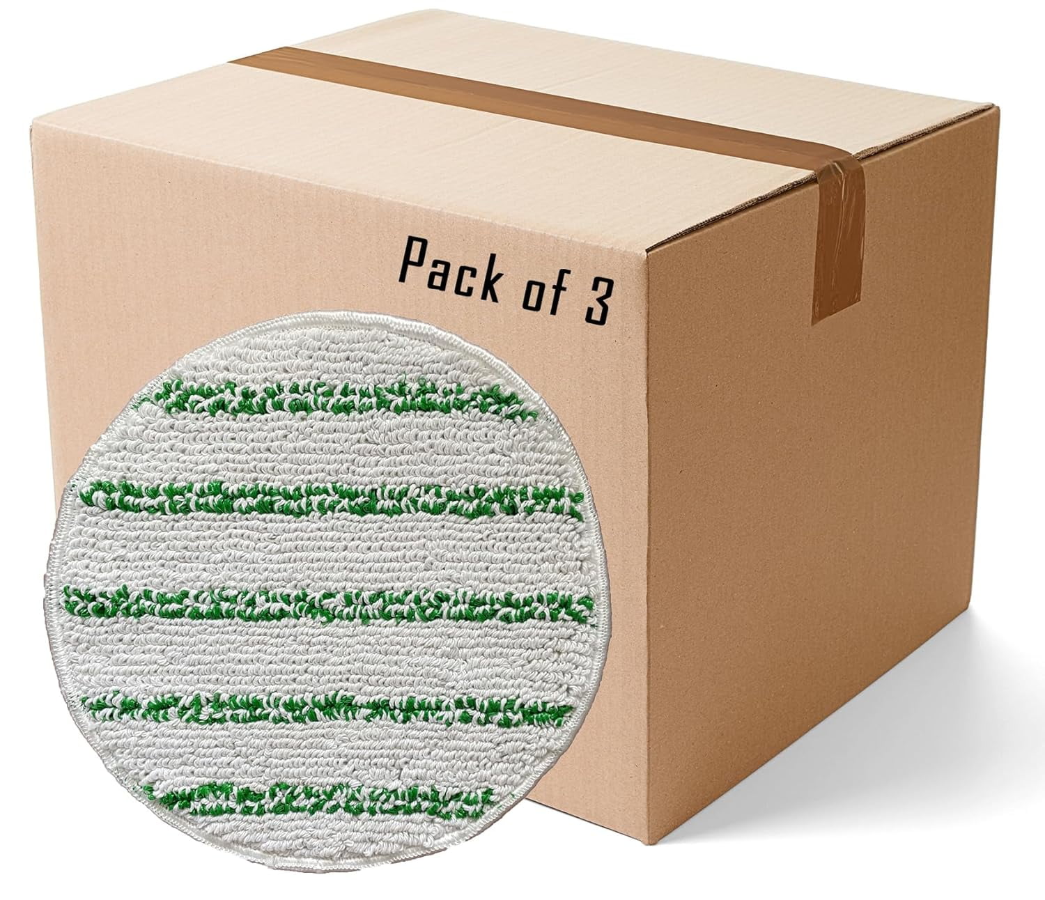 Rayon Blend Carpet Bonnet with Green Scrub Strips, Powerful Soil ...