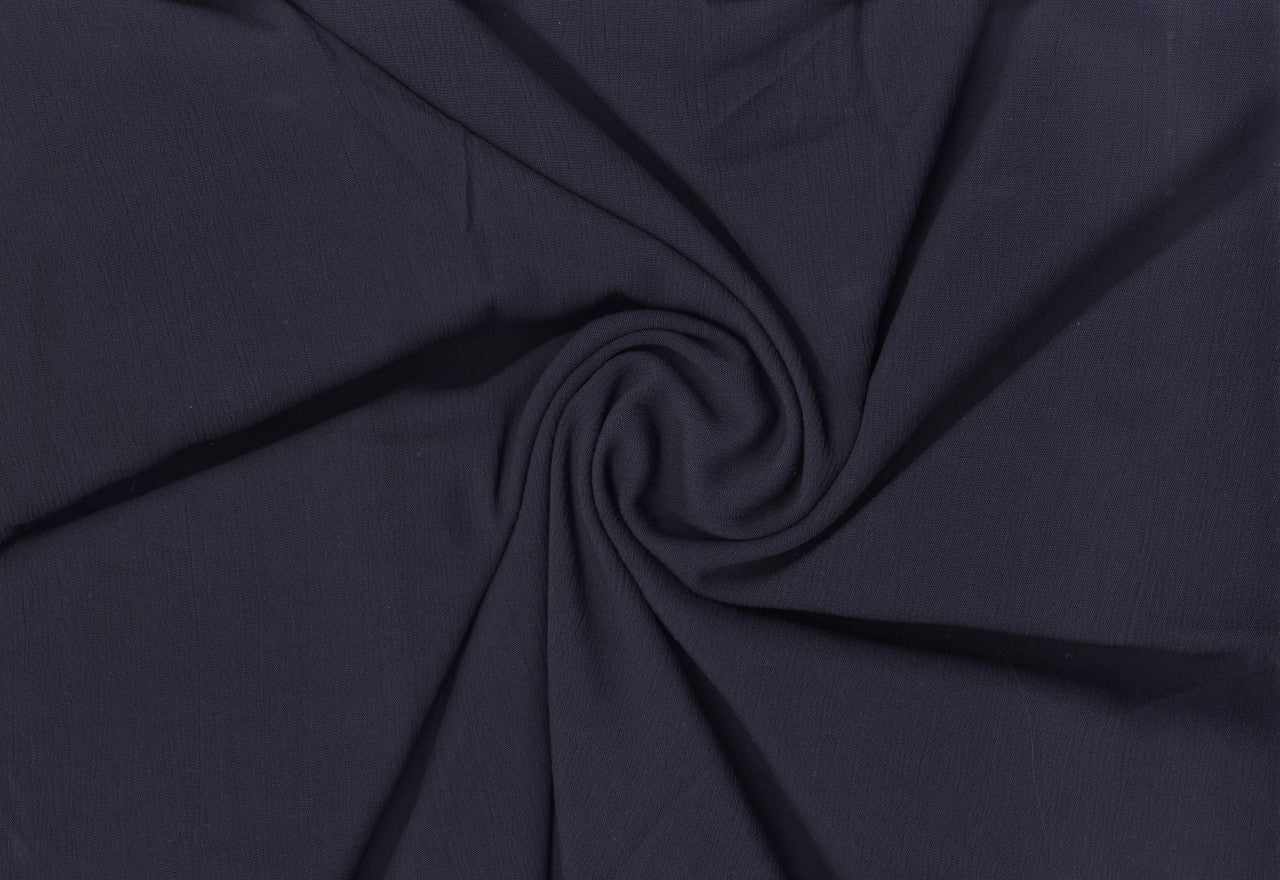 Rayon Crepon Gauze Woven Fabric – Soft & Light Weight (NAVY, ByYard ...