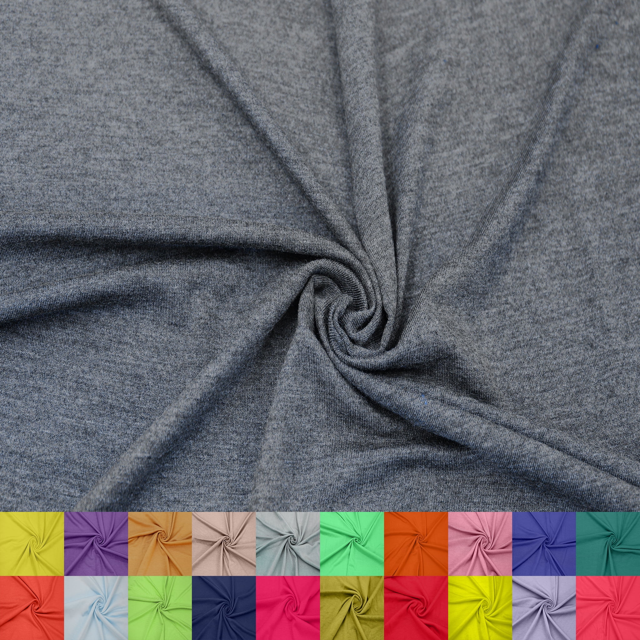 Rayon Spandex Jersey Knit Fabric, Heavyweight, 60" Wide, Cut by Yard ...