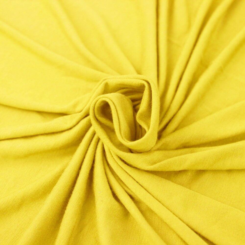 Rayon Spandex Knit Fabric By The Yard, Bright Yellow - Walmart.com