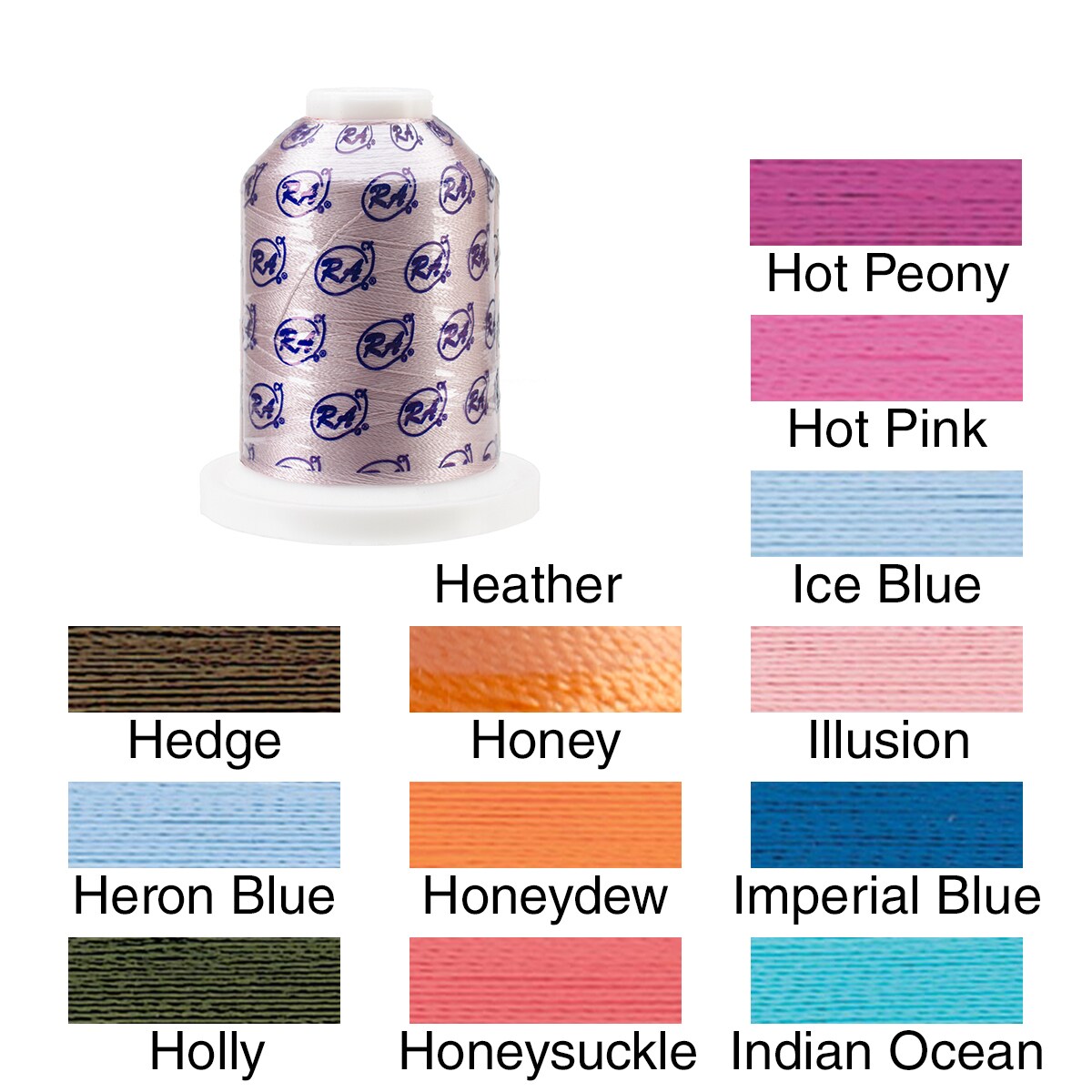 Rayon Super Strength Thread Solid Colors, 1100 Yds - Walmart.com