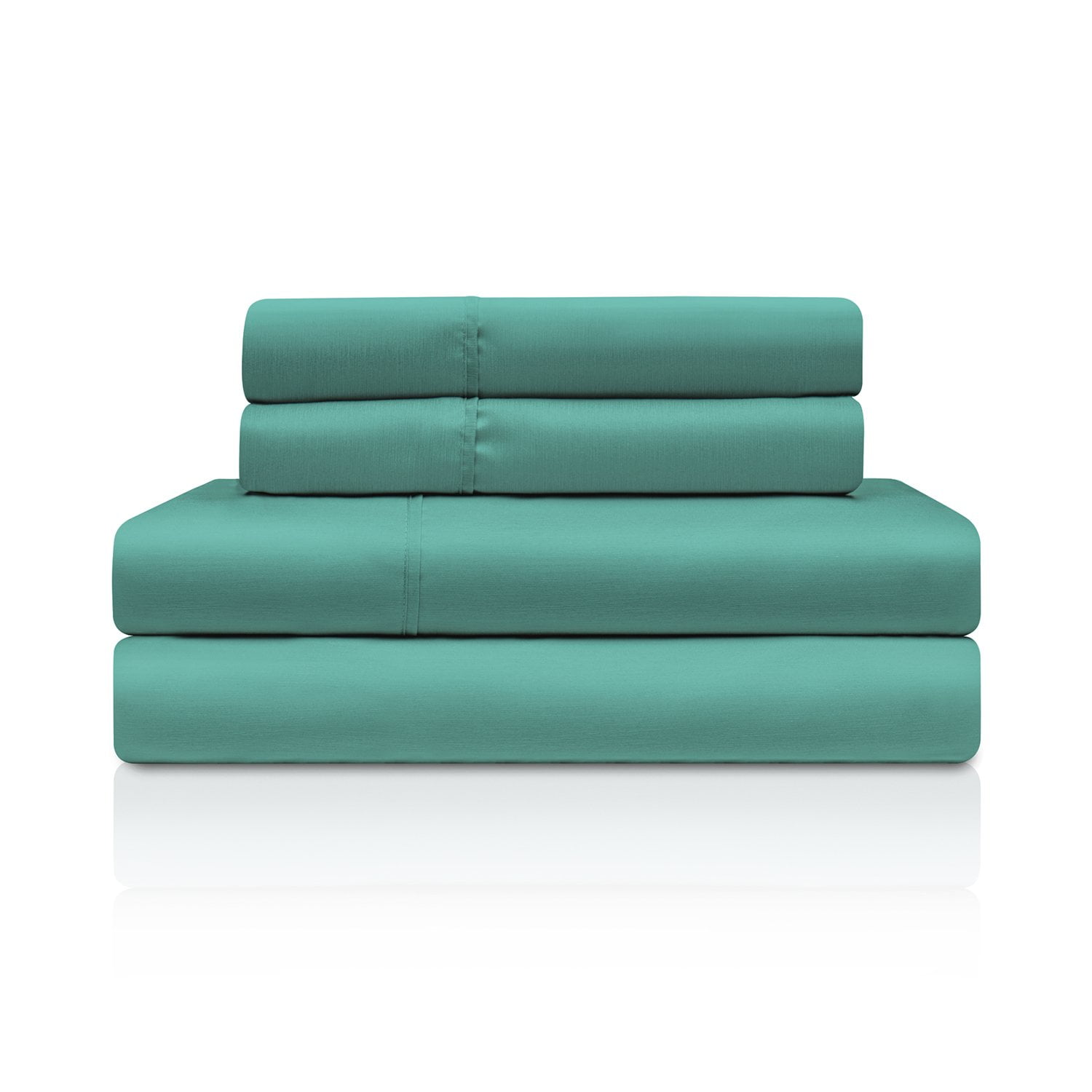 Rayon from Bamboo Microfiber Blend Solid Sheet Set Teal / Full ...