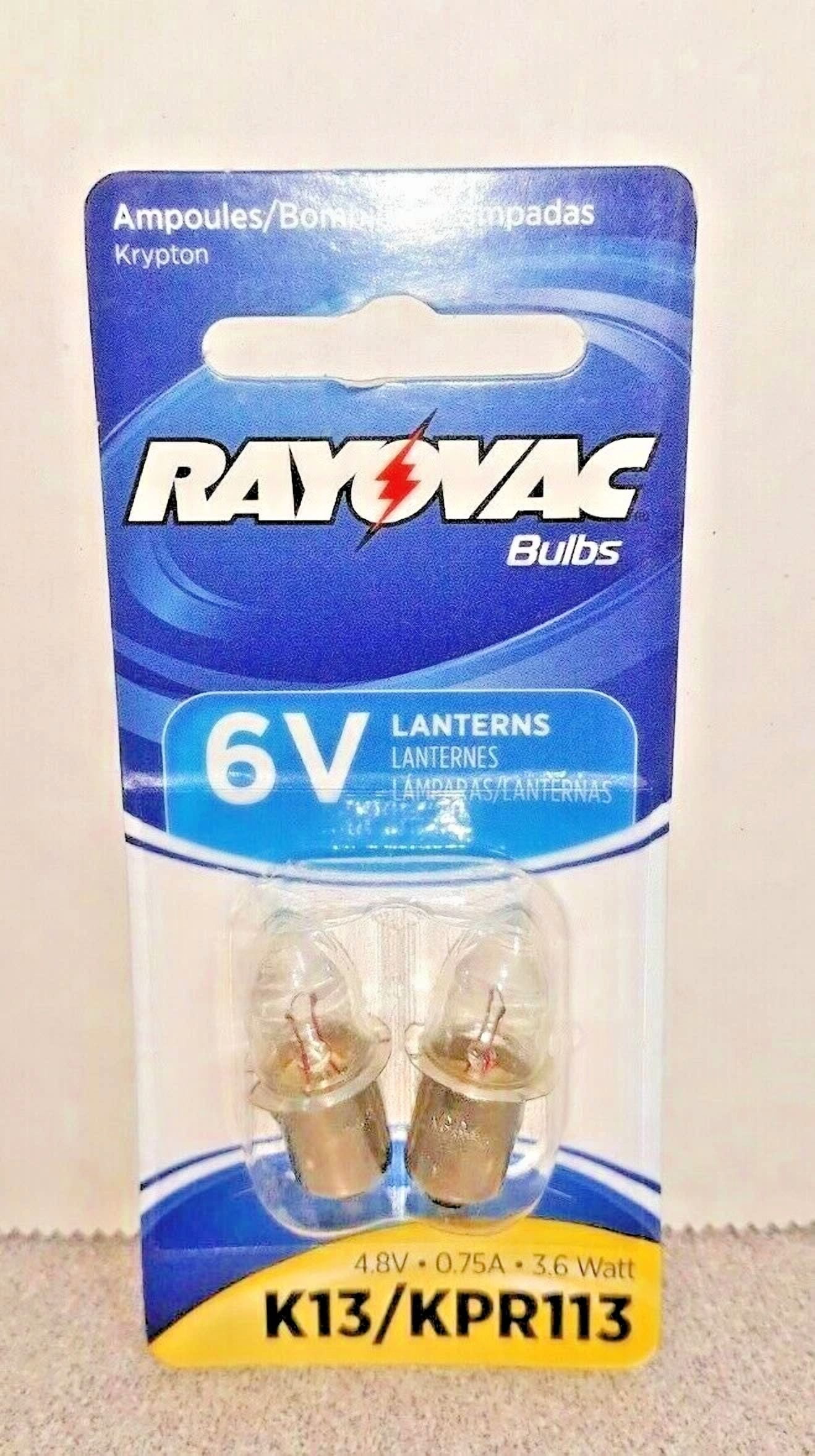 Rayovac 6V Lanterns K13/Kpr113 Flash Light Bulbs - Walmart.com