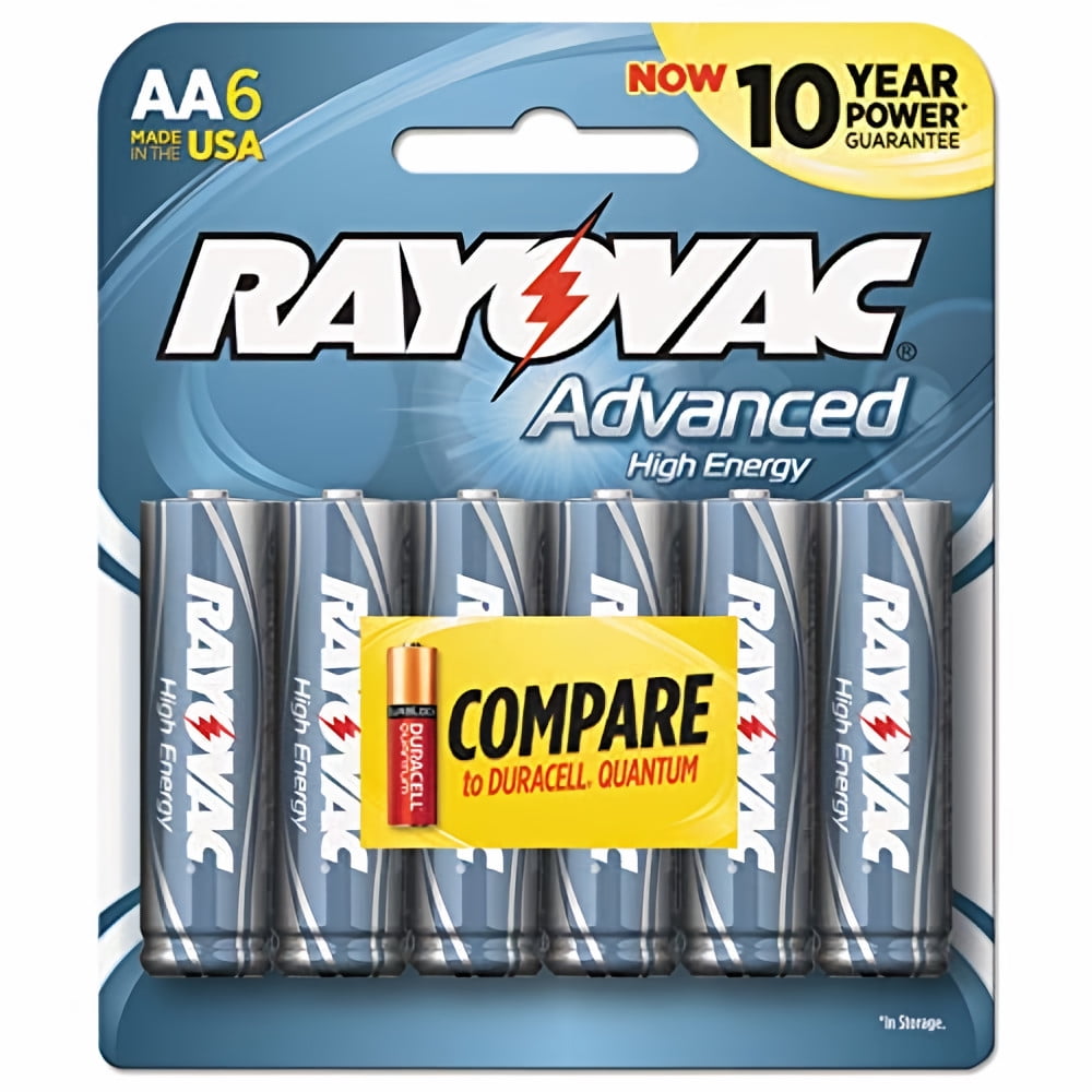 Rayovac Advanced High Energy AA Alkaline Batteries (Pack of 5 ...