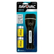 Rayovac Metal Rechargeable LED Flashlight with USB Charging Cable, 300 ...