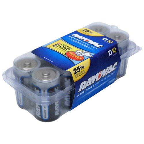 Rayovac D Alkaline Batteries, 10pk - Walmart.com