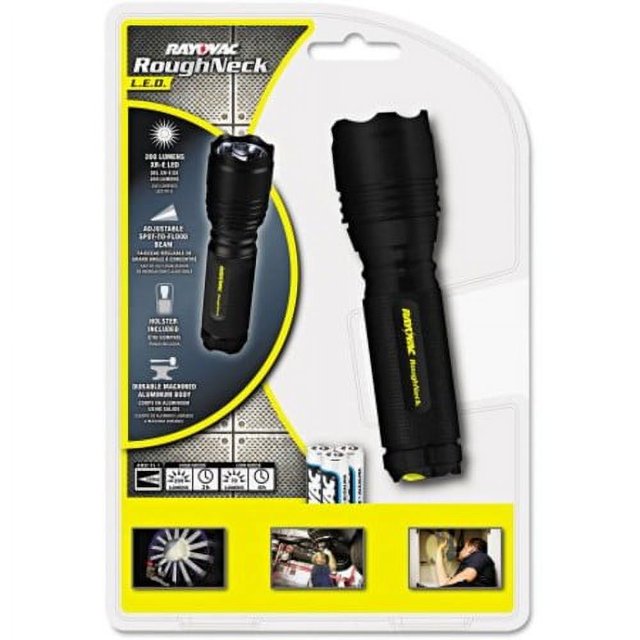 Rayovac DIY2D-B Virtually Indestructible 140 Lumen 2D LED Flashlight ...