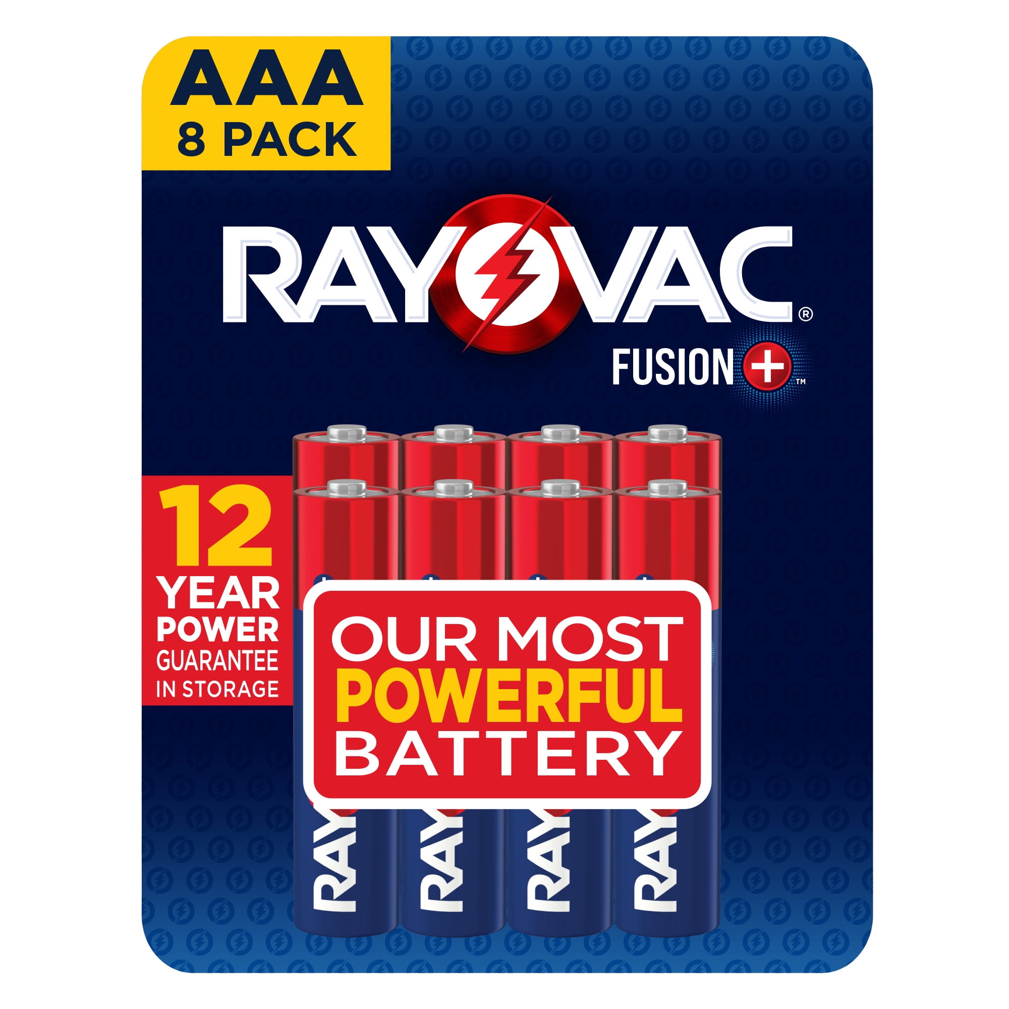 Rayovac Fusion AAA Batteries (8 Pack), Triple A Alkaline Batteries ...