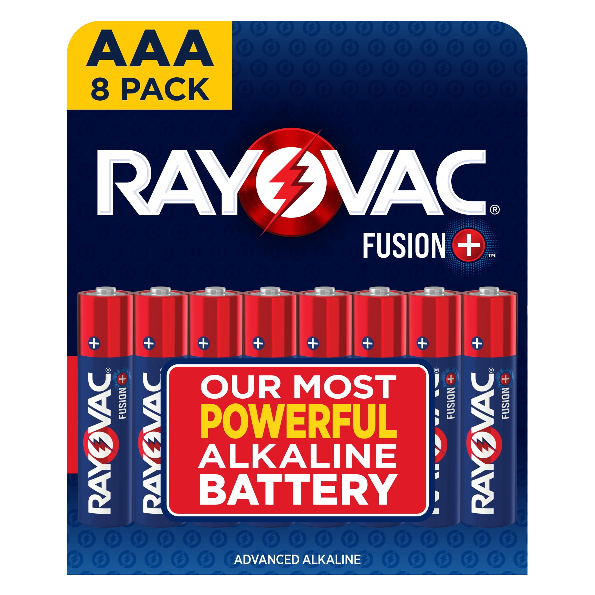 Rayovac Fusion AAA Batteries (8 Pack), Triple A Alkaline Batteries ...