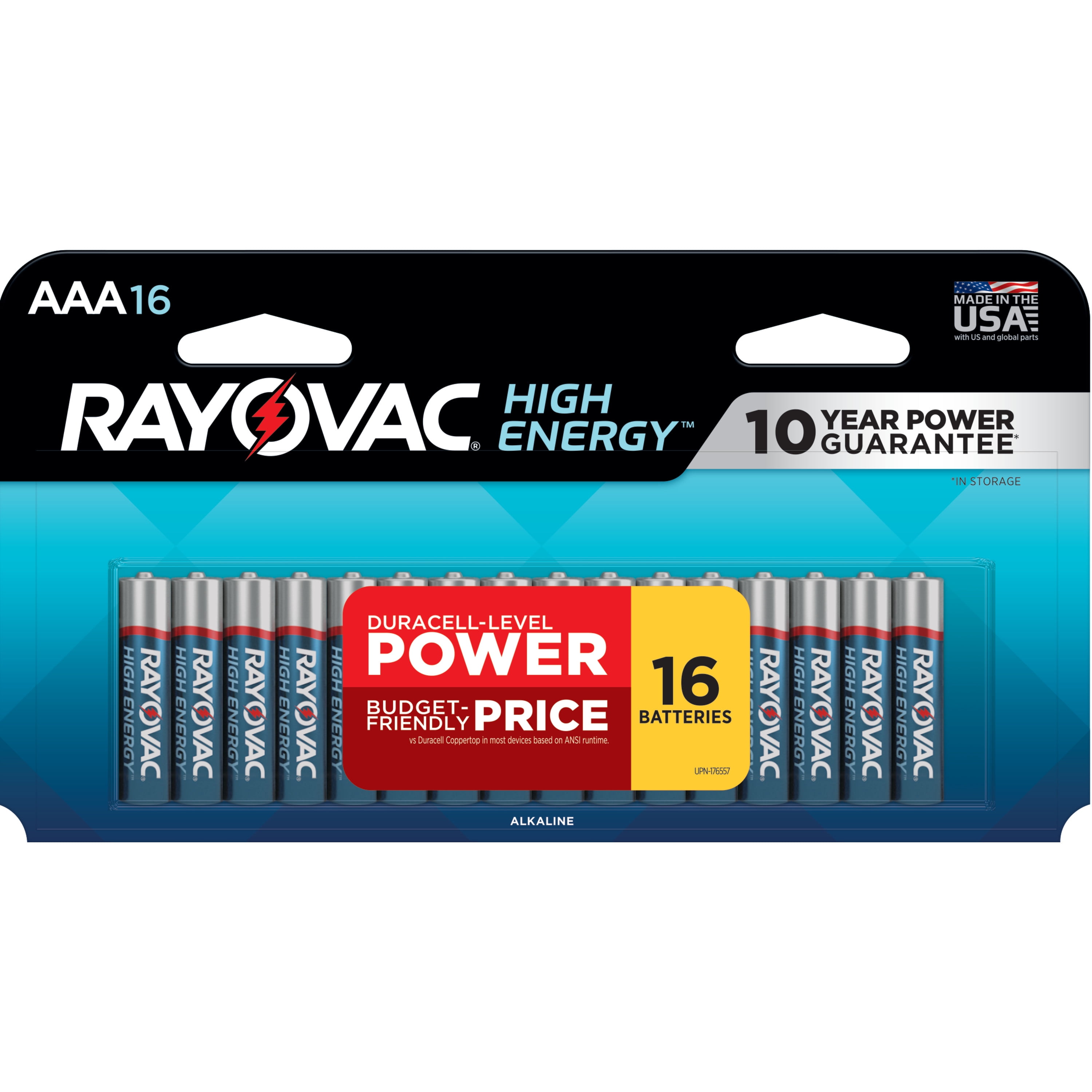 Rayovac High Energy AAA Batteries (16 Pack), Triple A Batteries ...