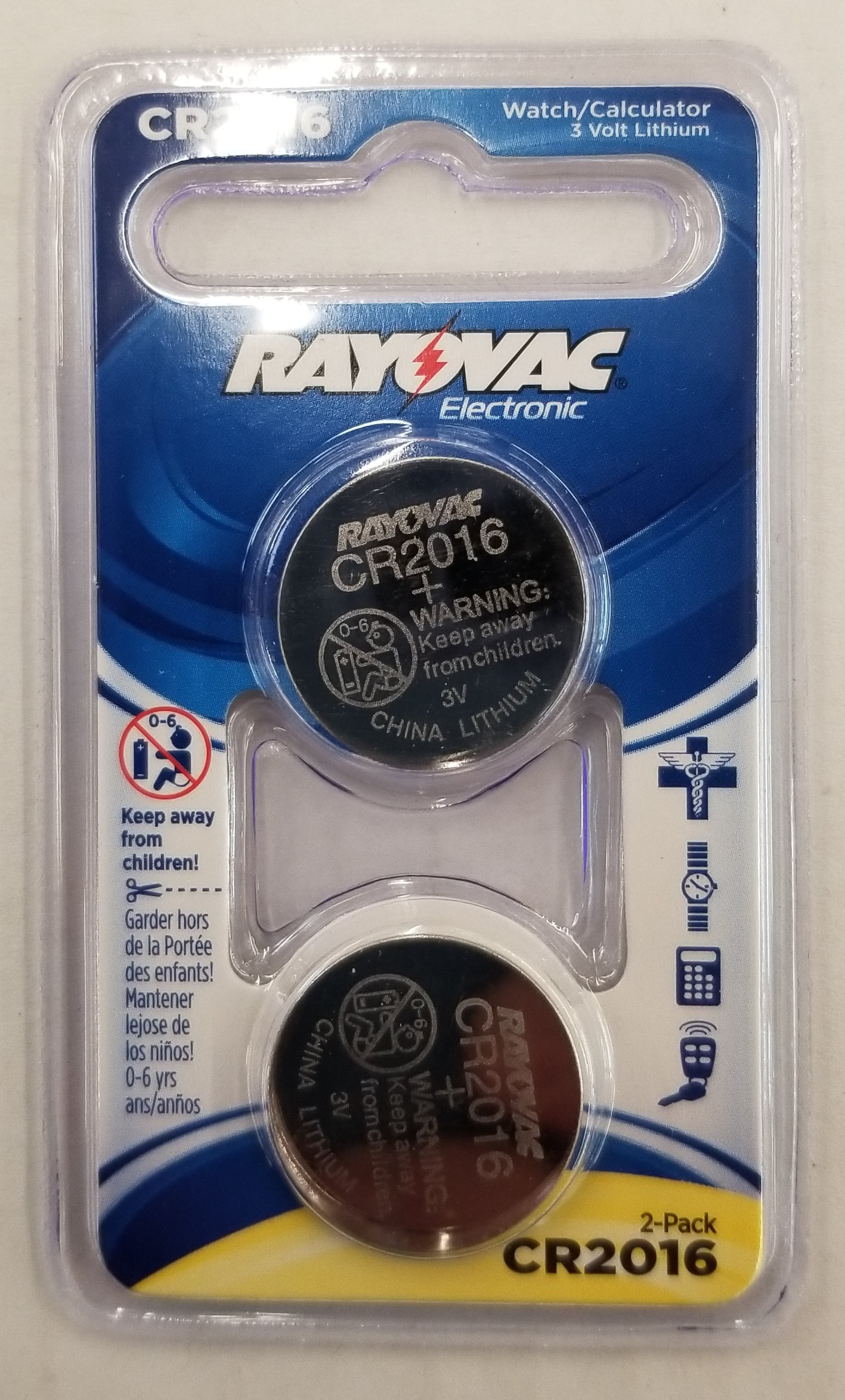 Rayovac Mercury Free 2016 Lithium Battery, Non-Rechargable. - Walmart.com