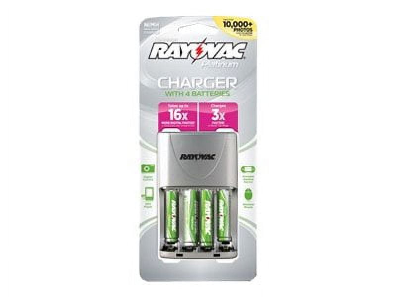Rayovac Platinum - 3-5 hr battery charger - (for 4xAA/AAA) 2 x AA type ...