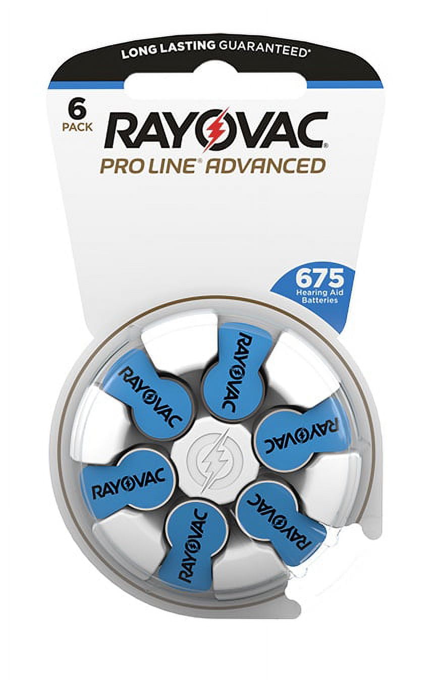 Rayovac Proline Advanced Size 675, Made in USA. 60 Batteries, Core ...