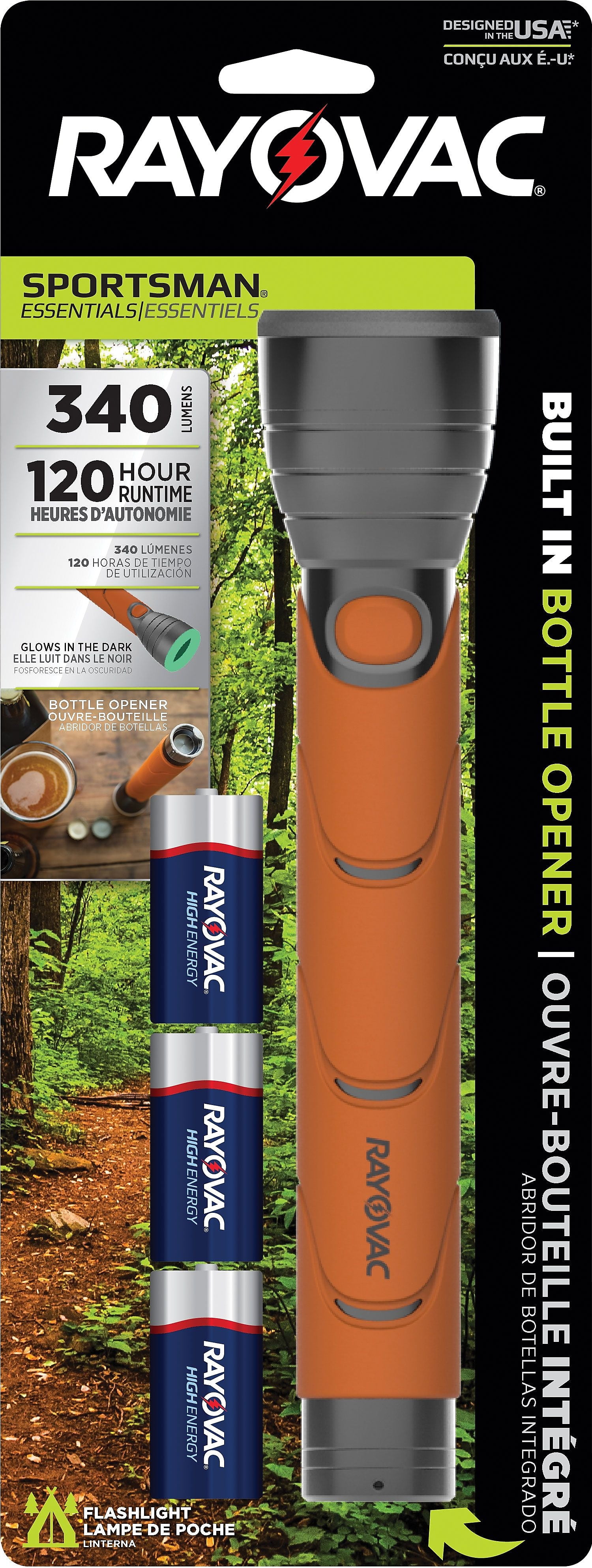 Rayovac SPG3C-B Sportsman 310 Lumen 3C Flashlight - Walmart.com