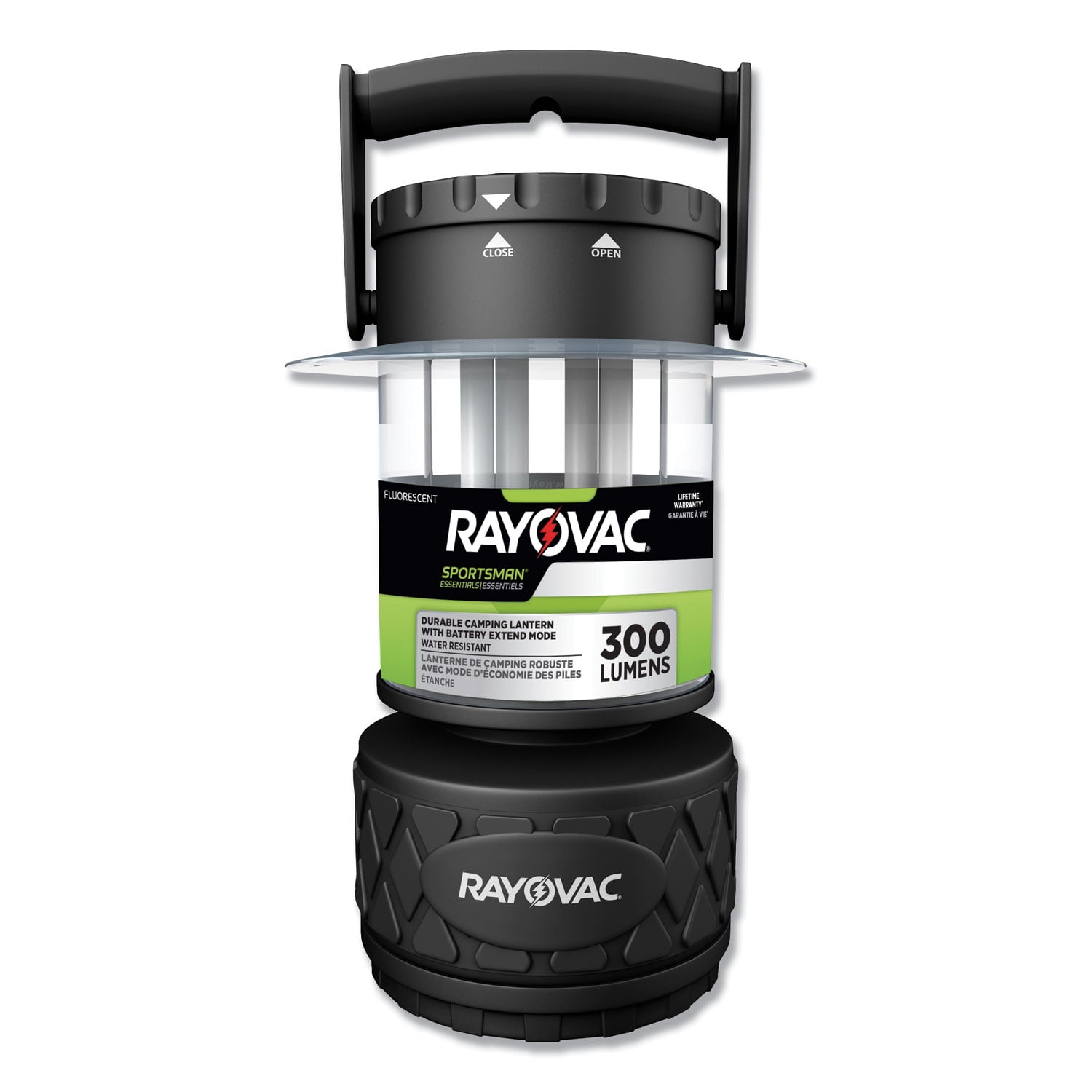 Rayovac Fluorescent Bulb Lantern, Black, 300 Lumens Camping Light ...