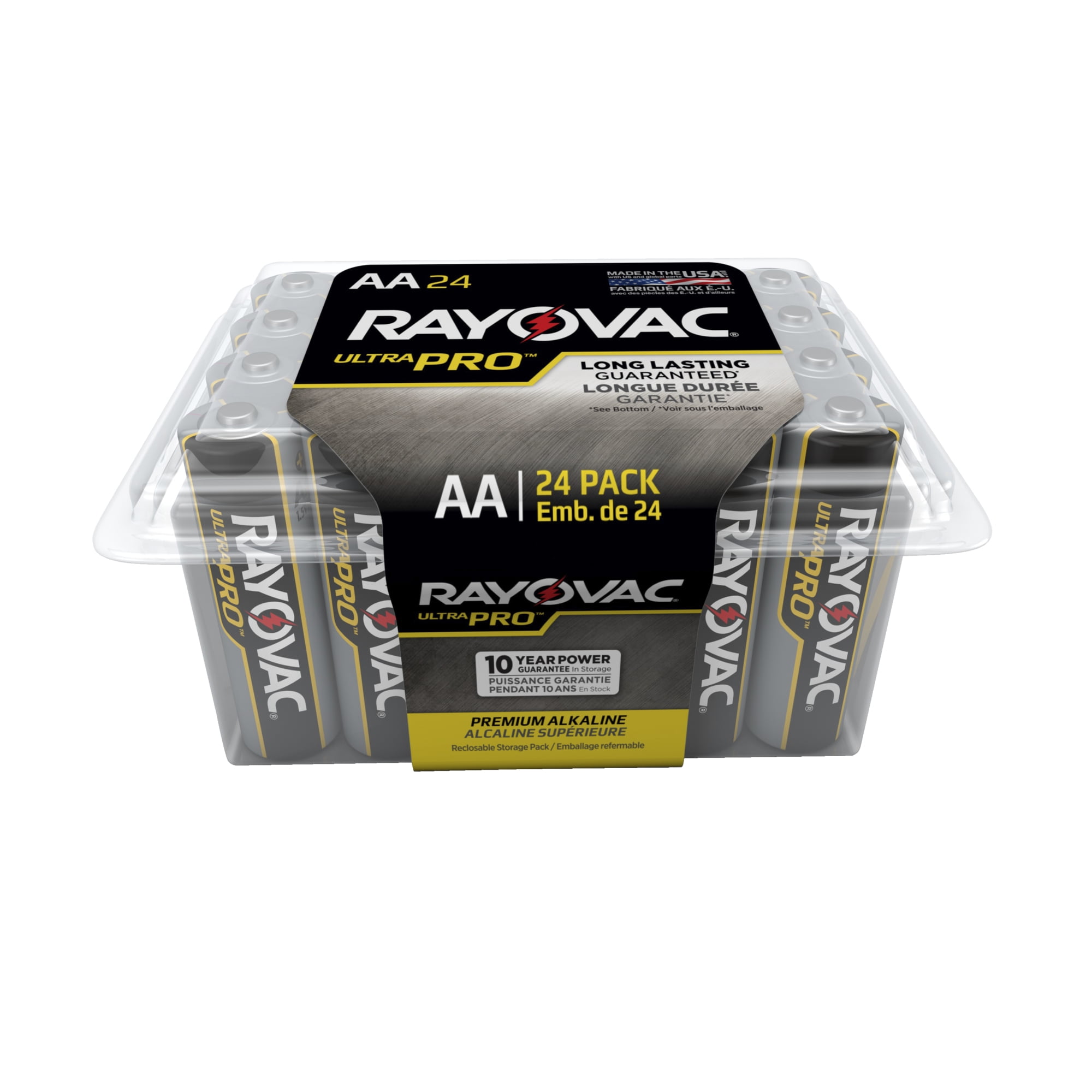 Rayovac Ultra Pro Alkaline Batteries, AA, Pack of 24 - Walmart.com