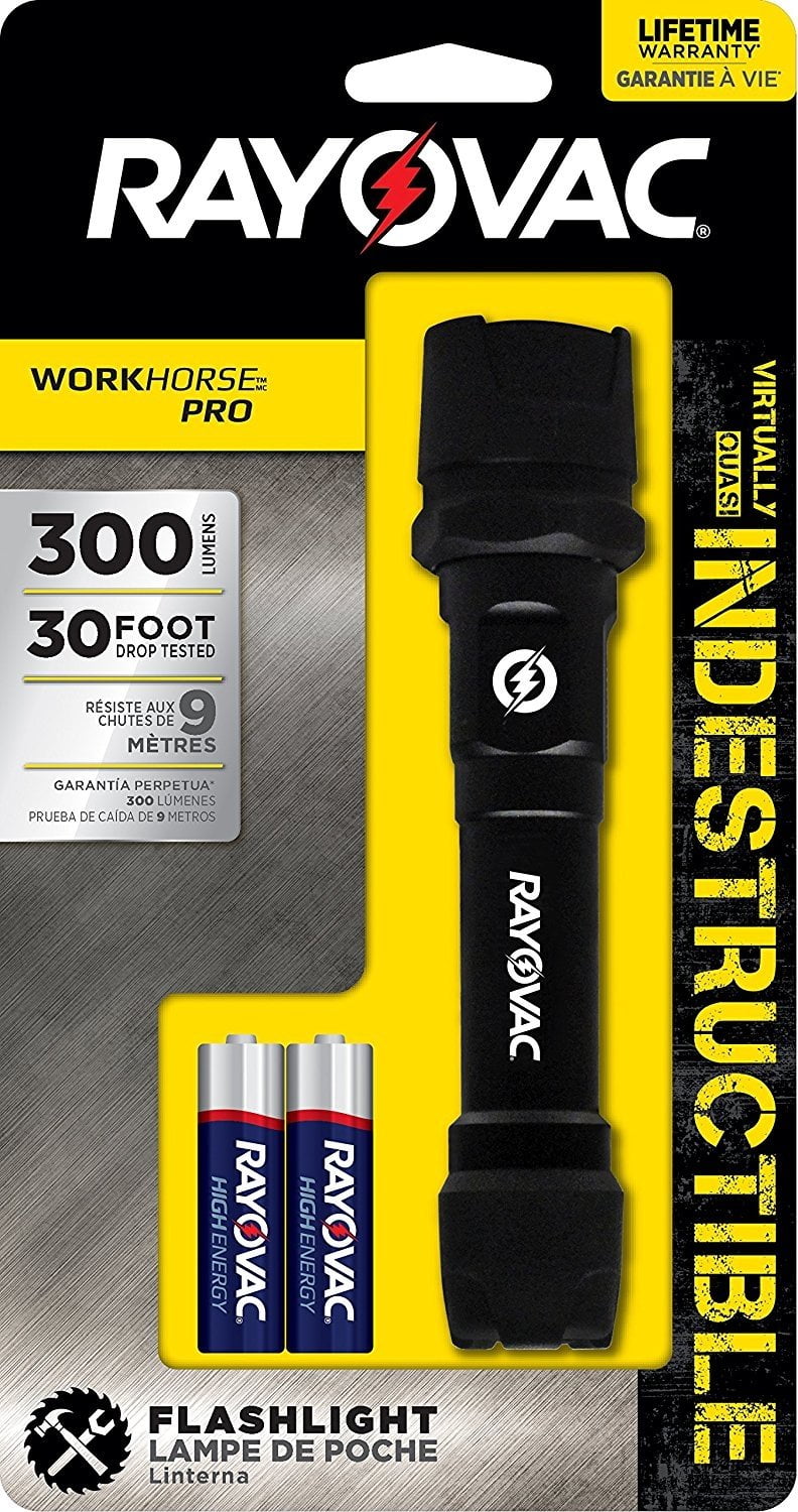 Rayovac Virtually Indestructible LED 350 Lumens Flashlight - Walmart.com