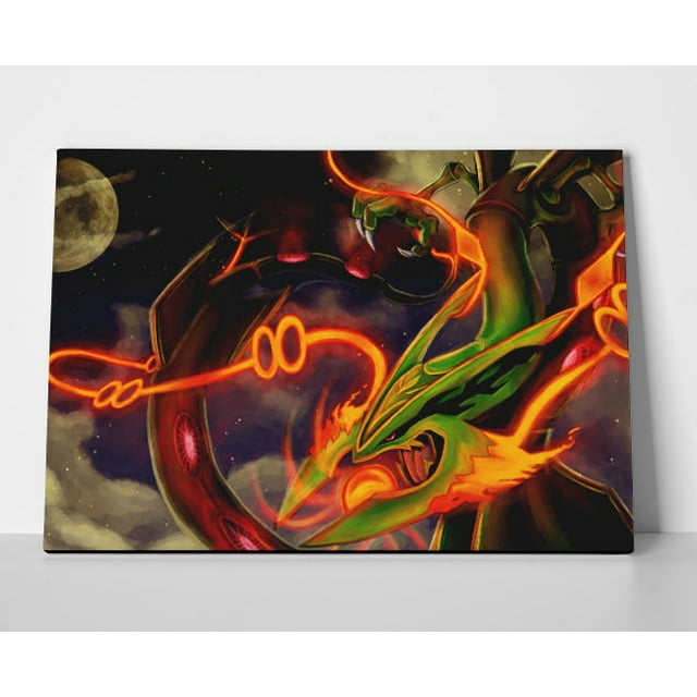 Rayquaza Pokemon Poster or Wrapped Canvas - Walmart.com