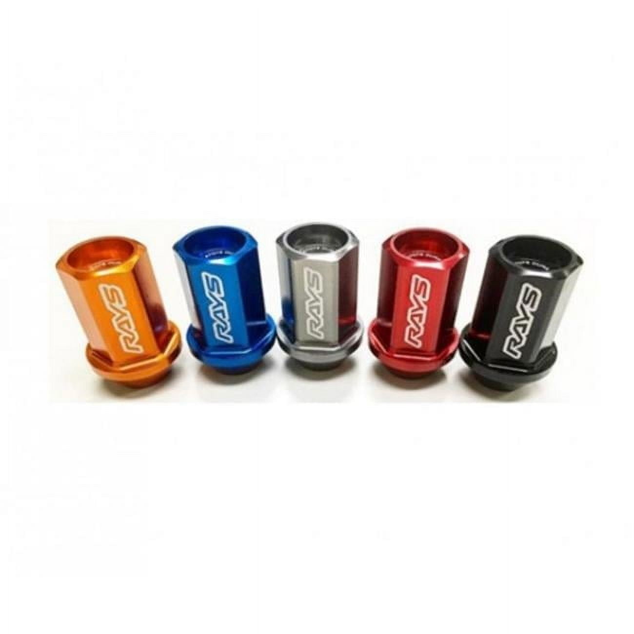 Rays 12 x 1.50 Dura-Nut L42 Straight Type Lug Nut 4 Lock Set, Blue ...