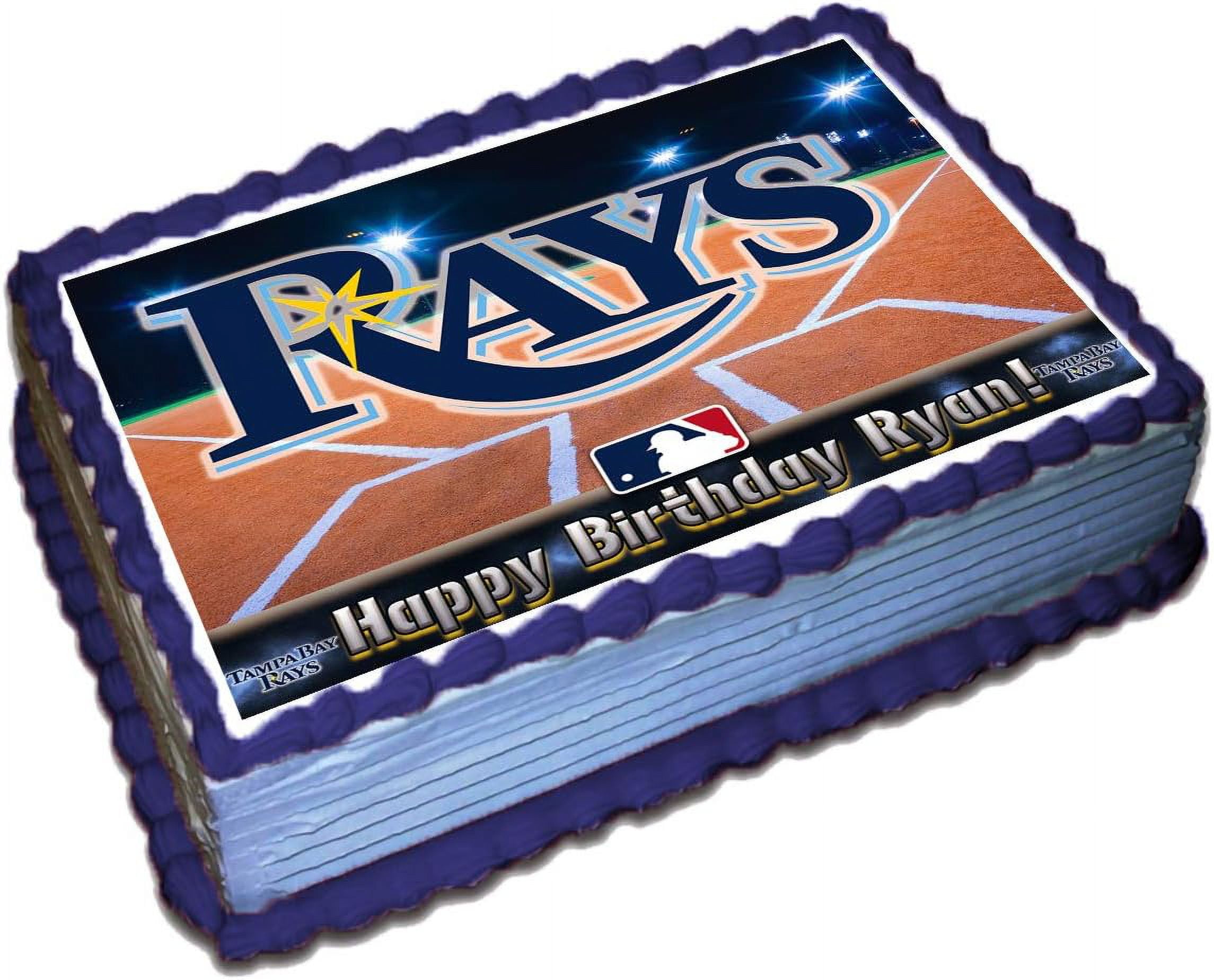 Rays Cake Topper 1/2 11 x 17 Inches Birthday Cake Topper - Walmart.com