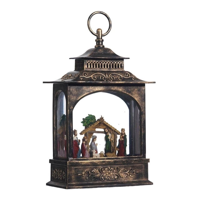 Raz Imports 11" Nativity Lighted Water Lantern - Walmart.com