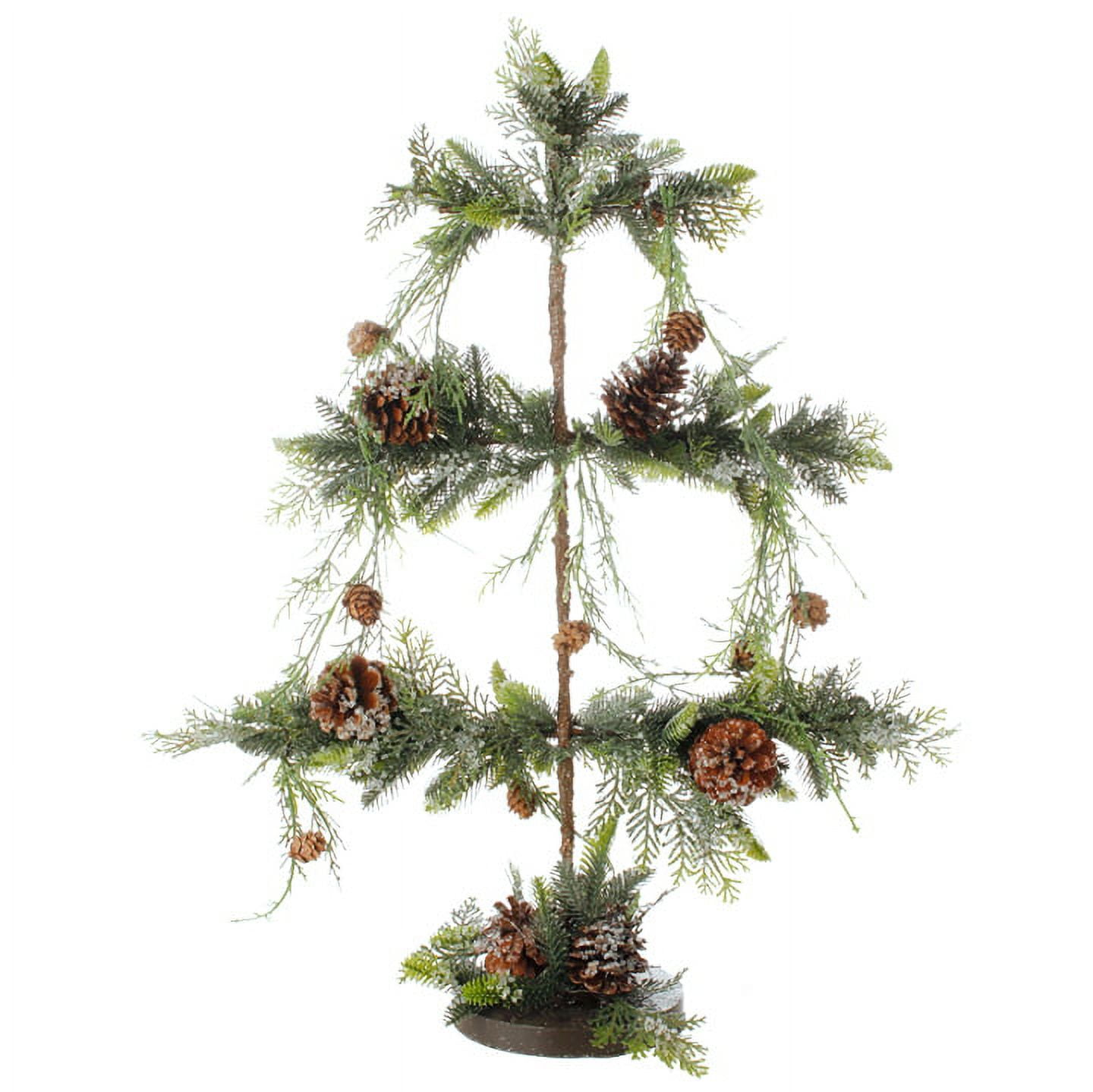 Raz Imports 2.3 FT Green and Brown Pine Cone Iced Artificial Tree ...