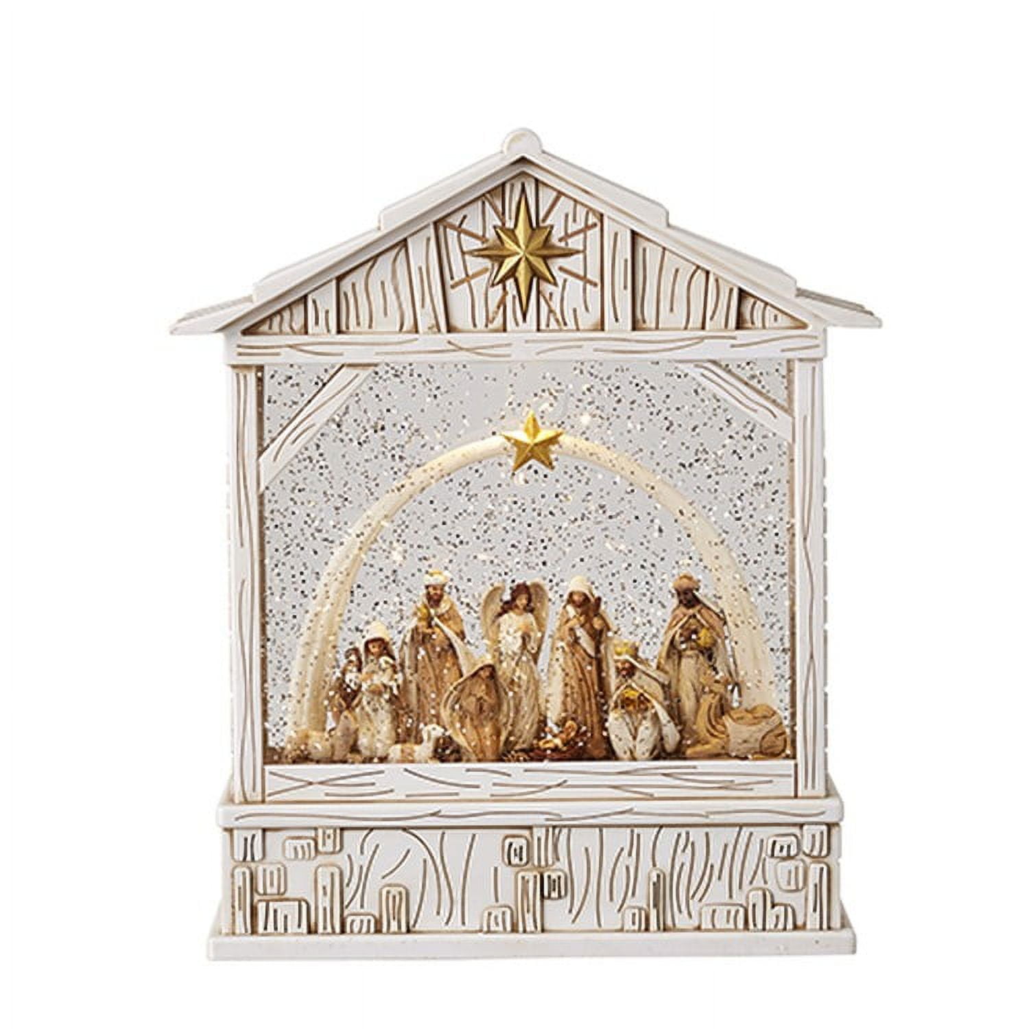 Raz Imports 10" Nativity Scene Table Top Indoor Musical Lighted Water ...