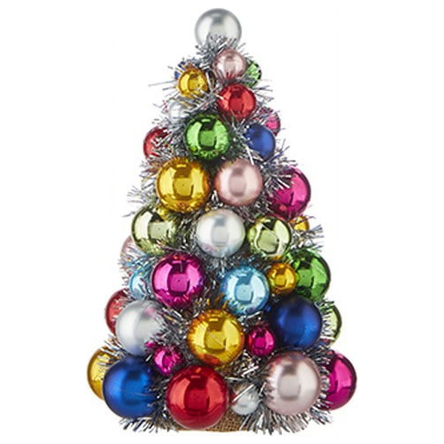 Raz Imports 2022 Collected Christmas 10" Ball Ornament Tree - Walmart.com
