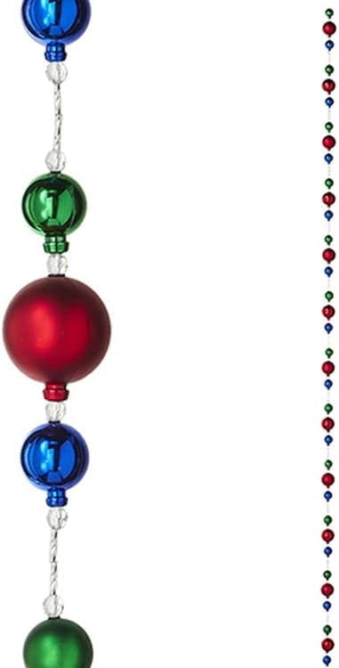 Raz Imports 2022 Destination Christmas 6' Red, Blue and Green Ball ...