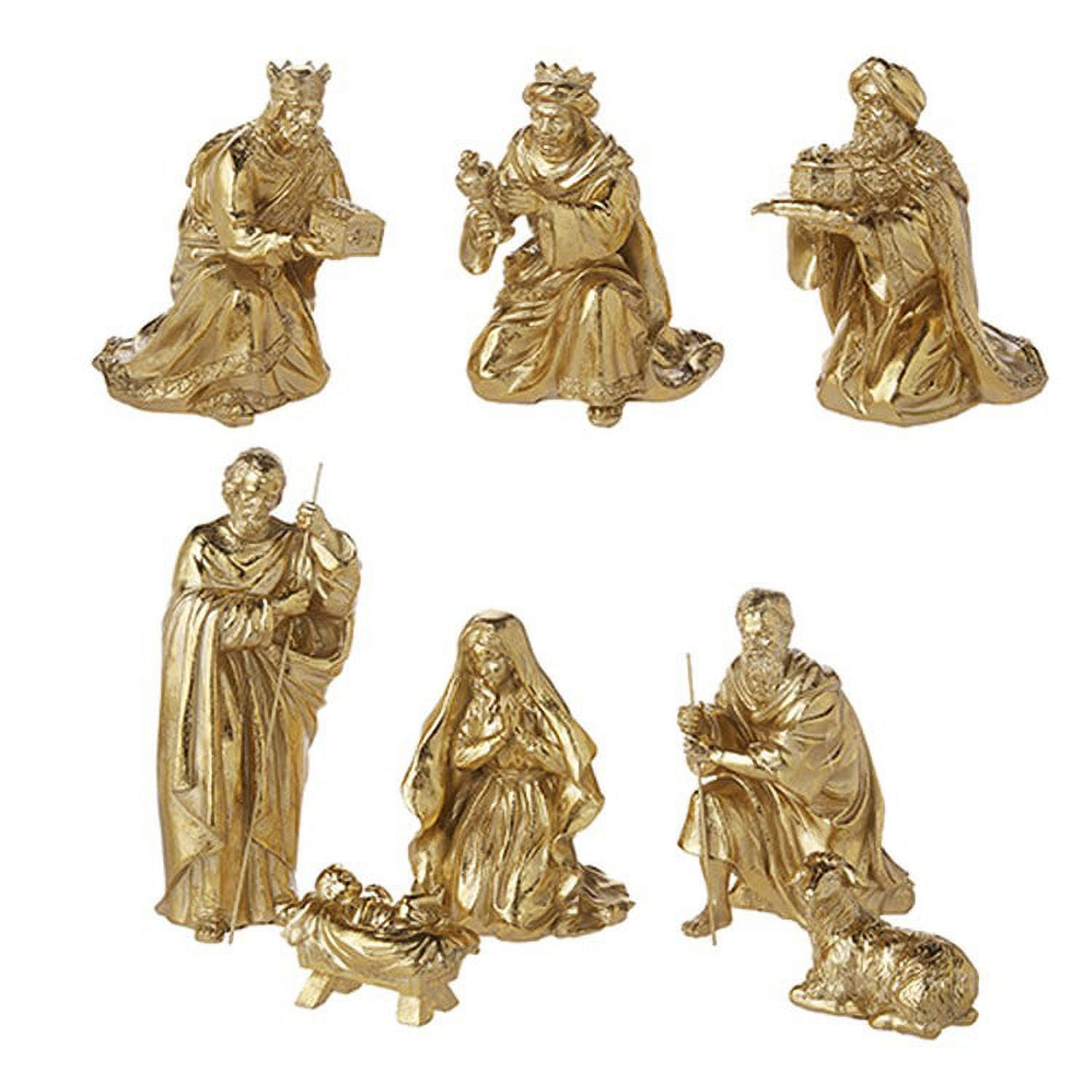RAZ Imports 2022 Evergreen & Gold 10" Nativity, Set of 8 - Walmart.com