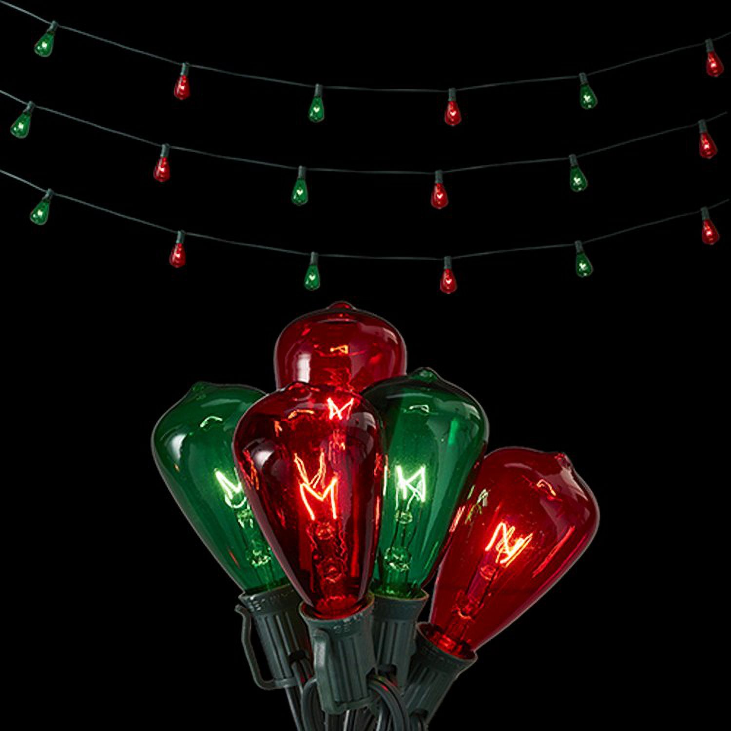 Raz Imports 2022 Lights 14' Connectable Edison Bulb String Light ...