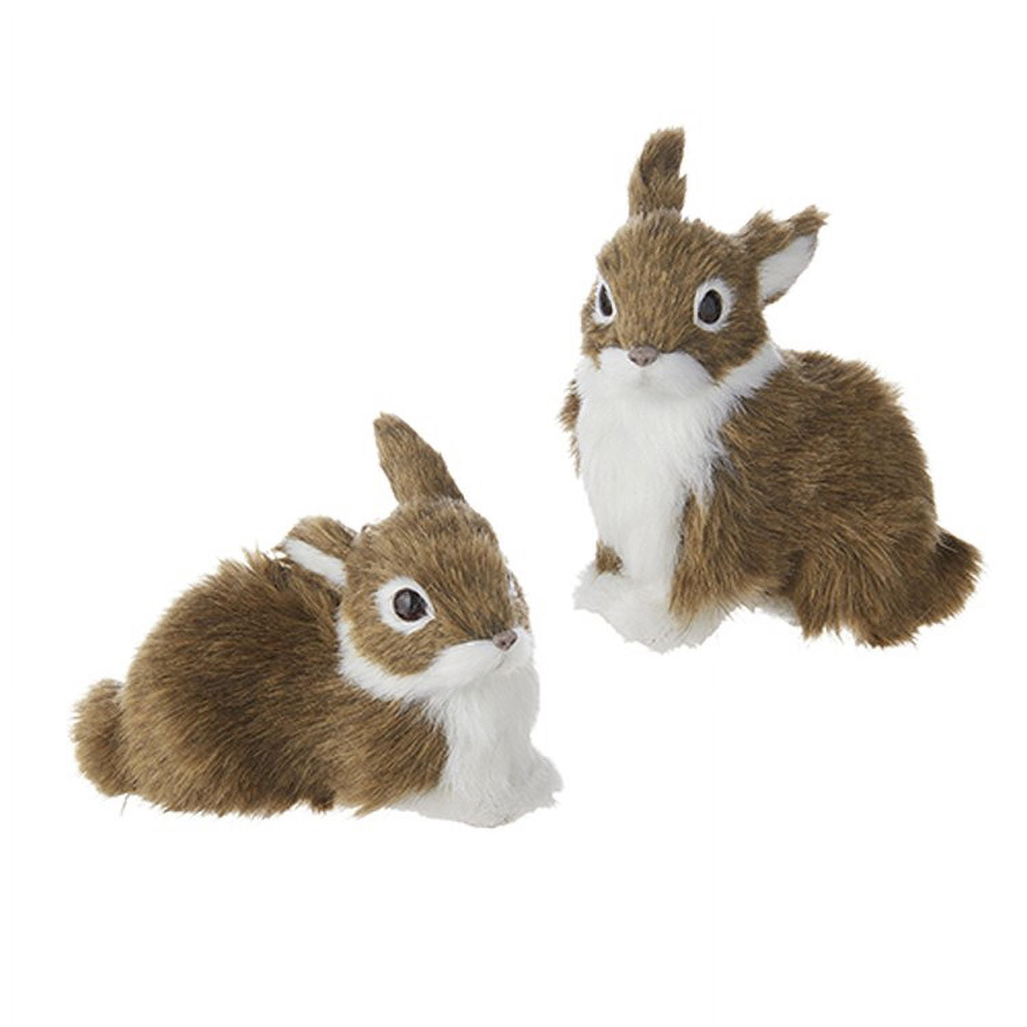 Raz Imports 2022 Winter Cottage 5.75" Bunny Ornament, Asst Of 2 ...