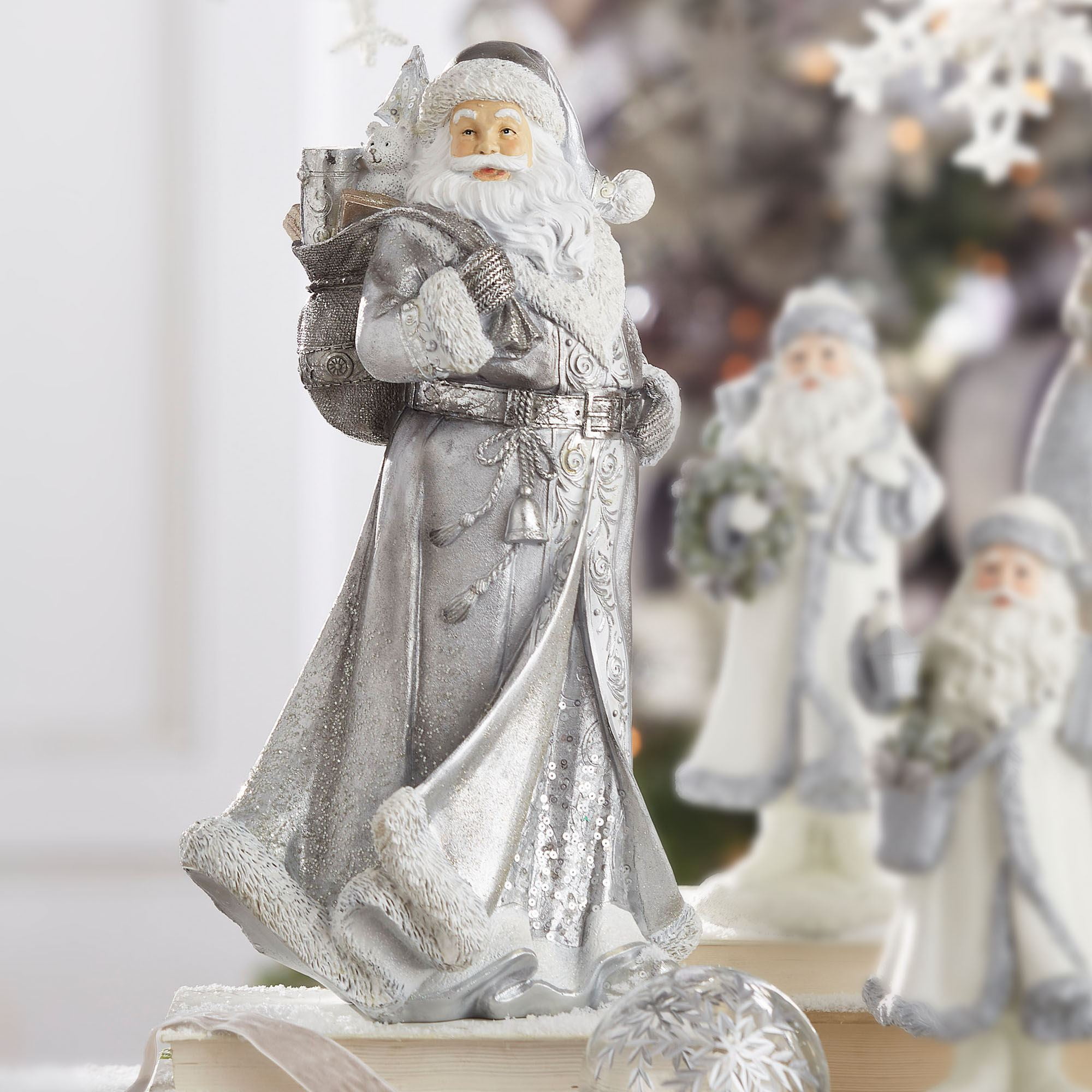 Raz Imports 2023 Winter Frost 15.5" Santa With Bag - Walmart.com