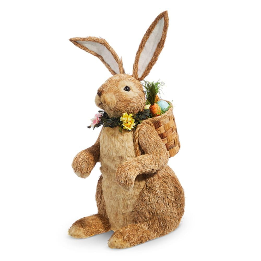 Raz Imports 2024 Easter 24" Bunny with Basket of Carrots and Eggs ...