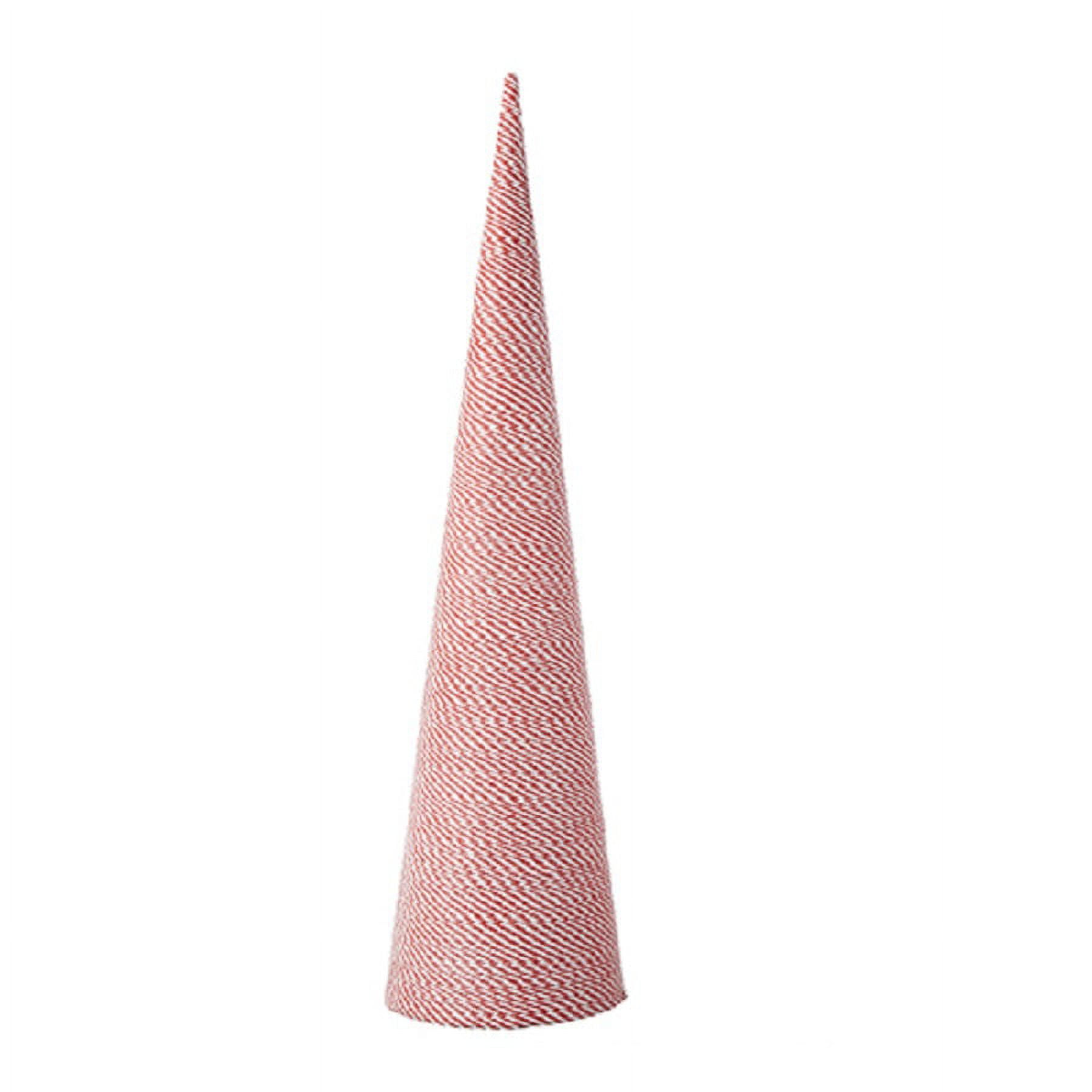 Raz Imports 29.5" Red and White Striped Rope Cone Tree (4206906LG ...