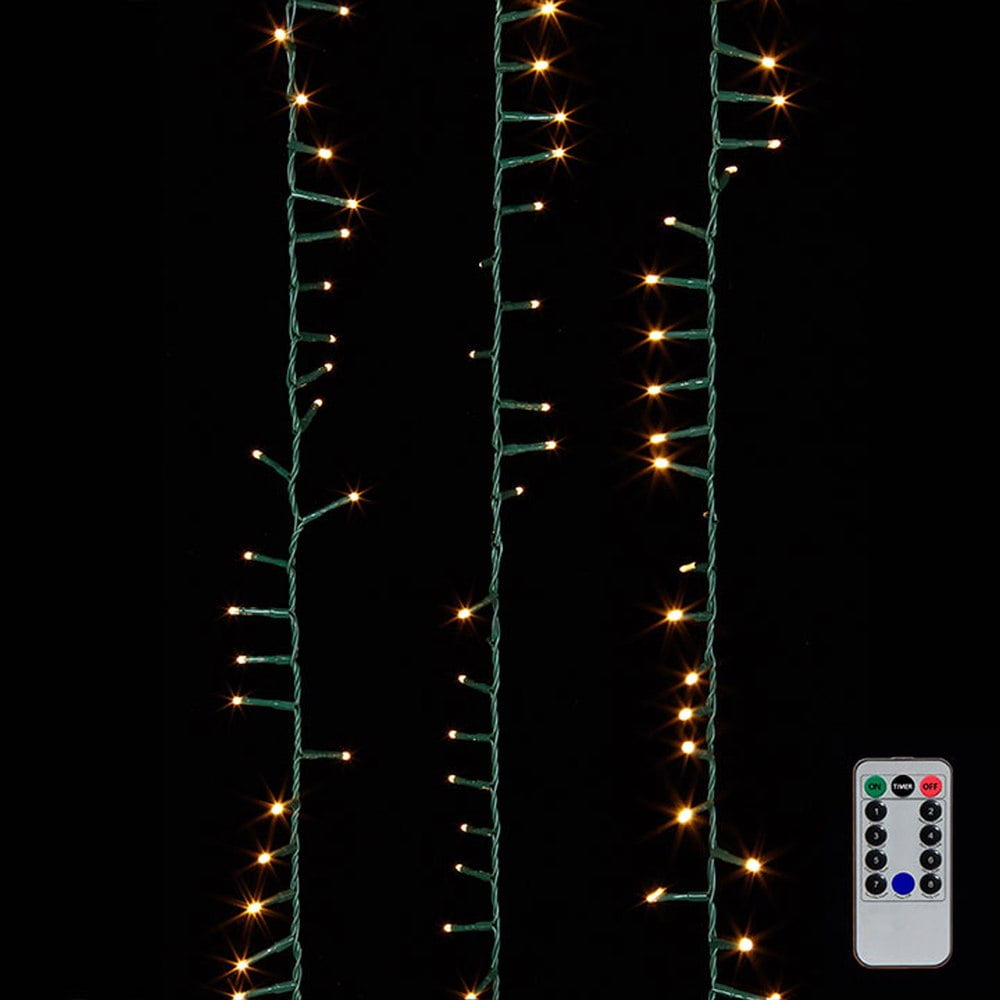 Raz Imports 73.8' Snake Garland Green Wire, 1000 White Lights with ...