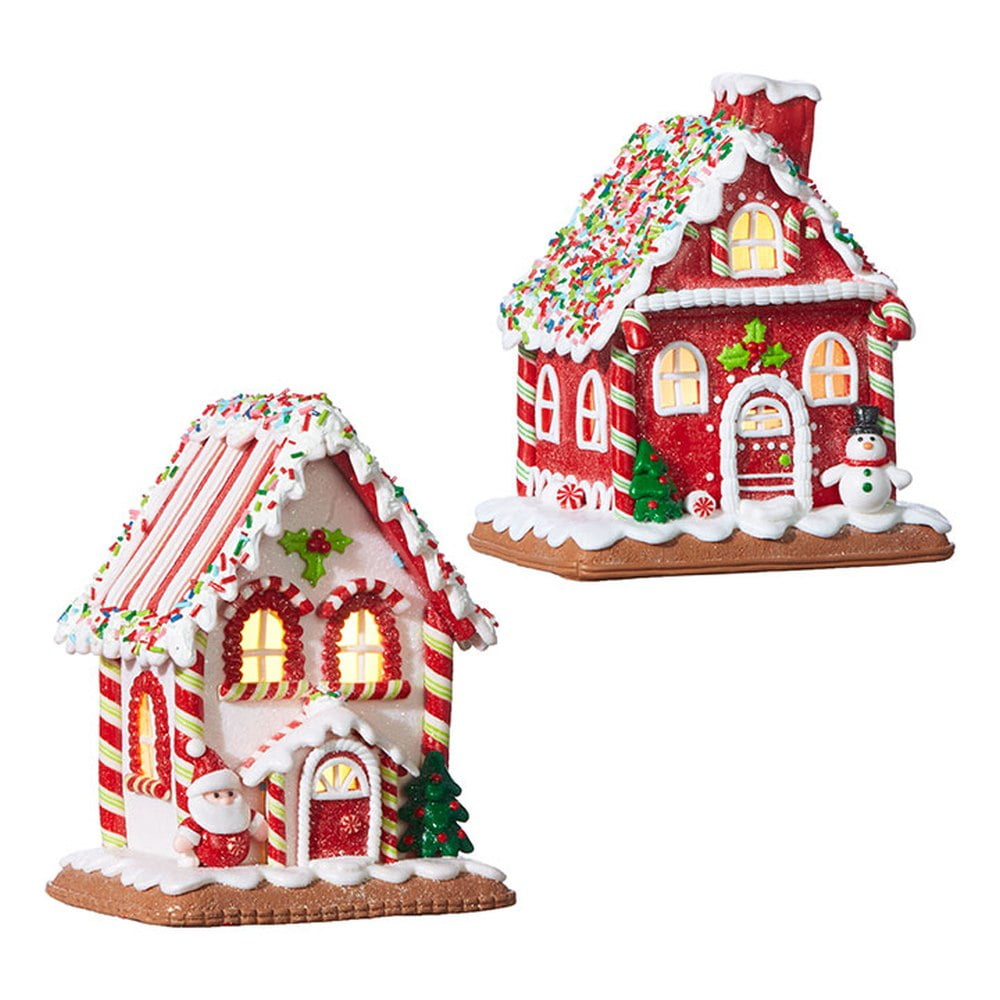 Raz Imports Kringle Candy Co. 7.25" Gingerbread Lighted House ...