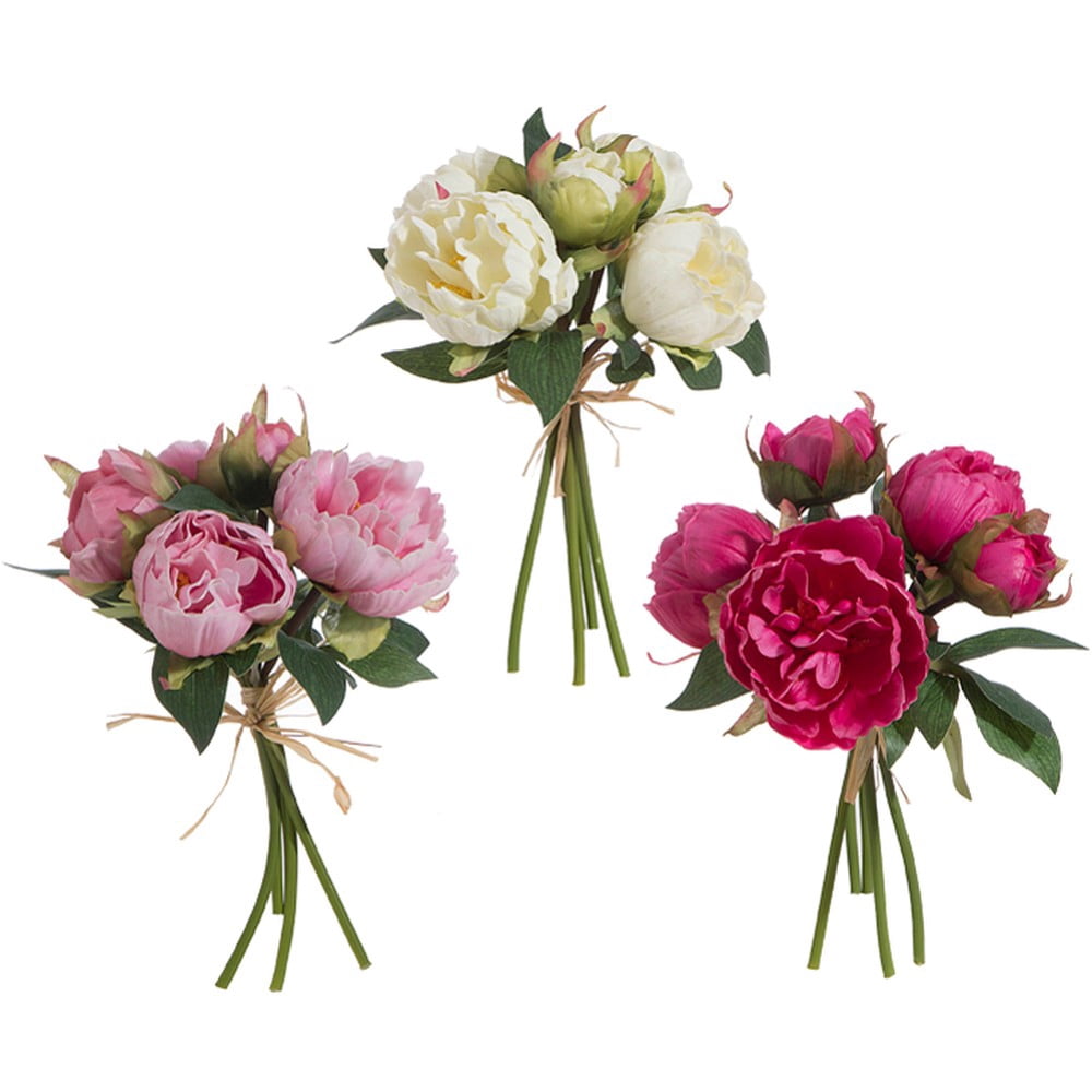 Raz Imports Reclaimed Elegance 10" Real Touch Peony Bundle, Assortment ...