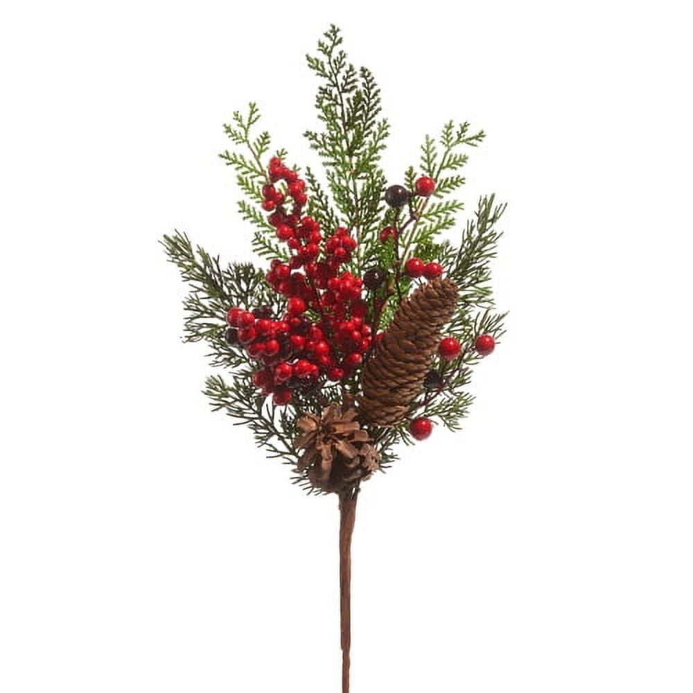 Raz Imports Red Berry and Pinecone Cedar Pick - 21" (F4411567 ...