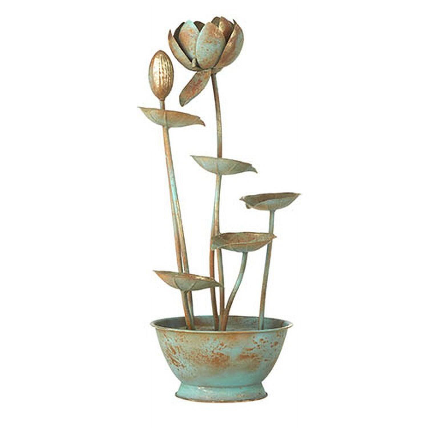 Raz Imports The Greenhouse 28.75" Lotus Flower Water Feature - Walmart.com