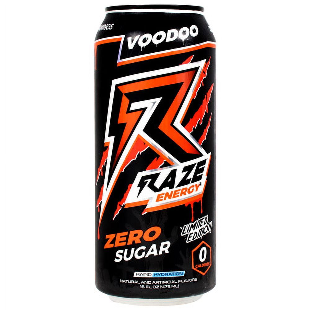 Raze Energy Voodoo Sugar Free Energy Drink 12 Pack - Walmart.com