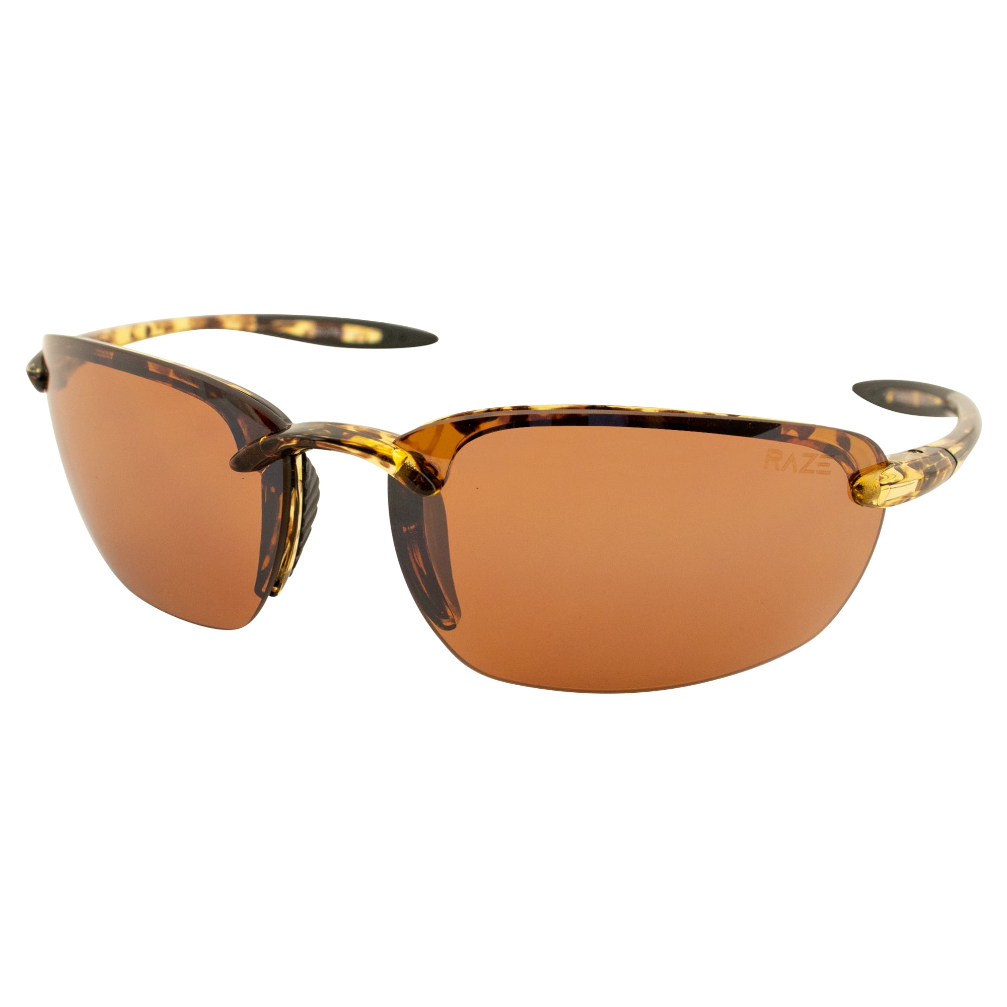 Raze Eyewear Lyte Golf Sunglasses, Brown Tortoise Frame/ Amber Lens ...