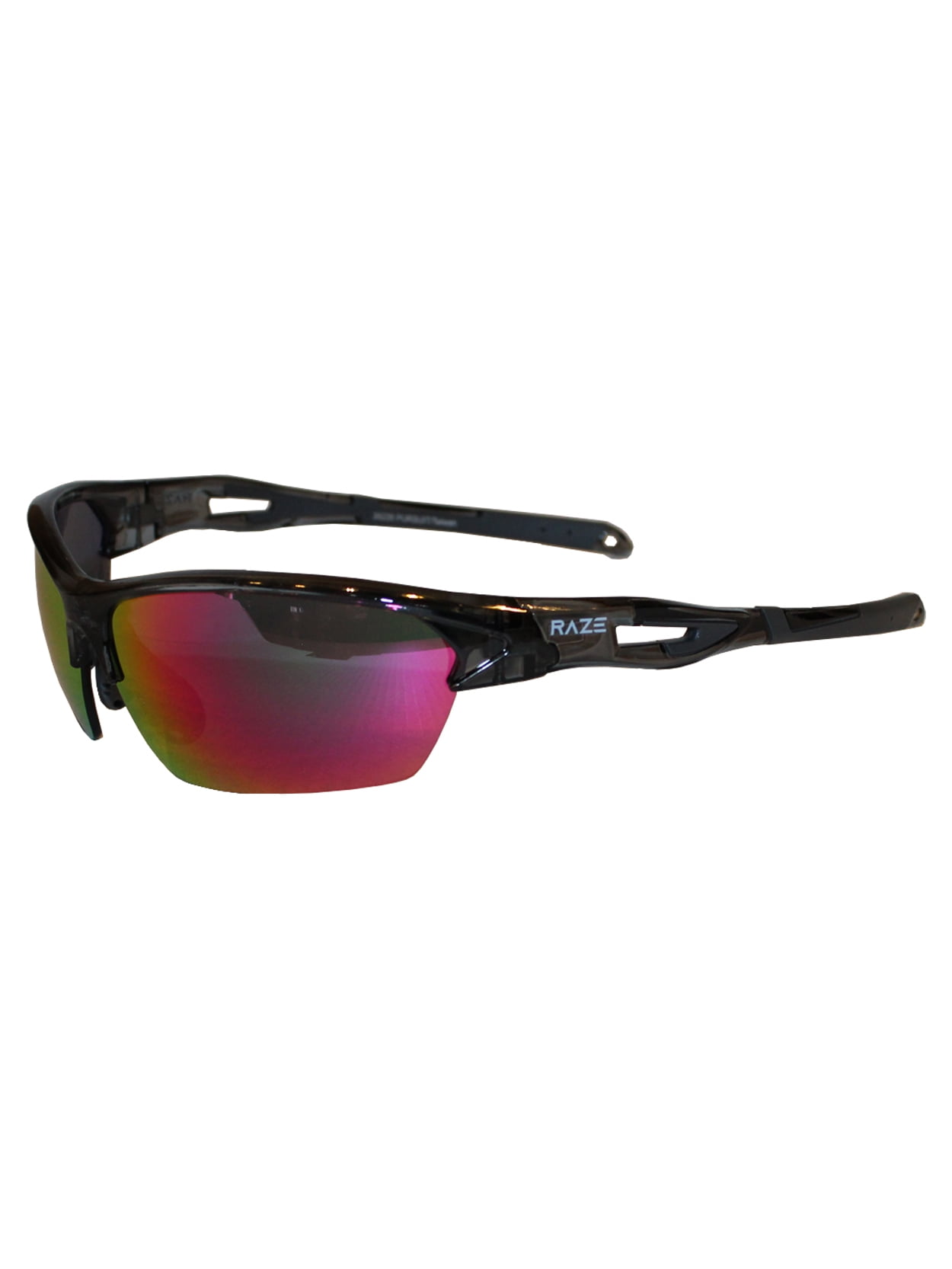Raze Eyewear Pursuit Golf Sunglasses, Gray Frame/Teal Mirror Lens ...