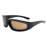 Raze Eyewear SR-2 ANSI Z87 Padded Motorcycle Safety Glasses Black Frame ...